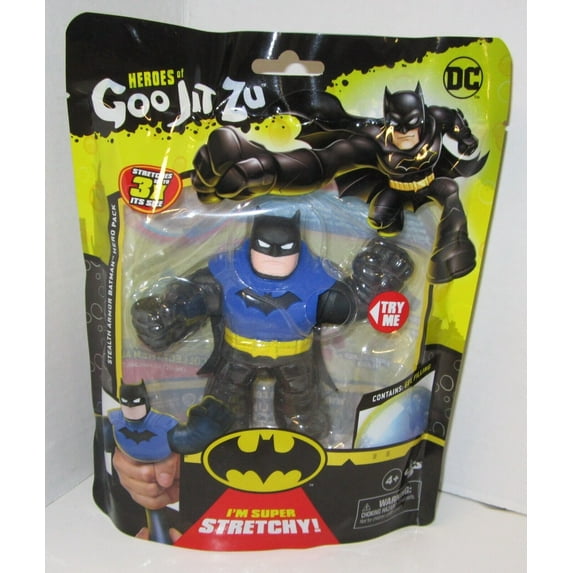Heroes of Goo Jit Zu DC Hero Pack Batman - Squishy, Stretchy, Gooey Heroes Black/Blue - Walmart.com
