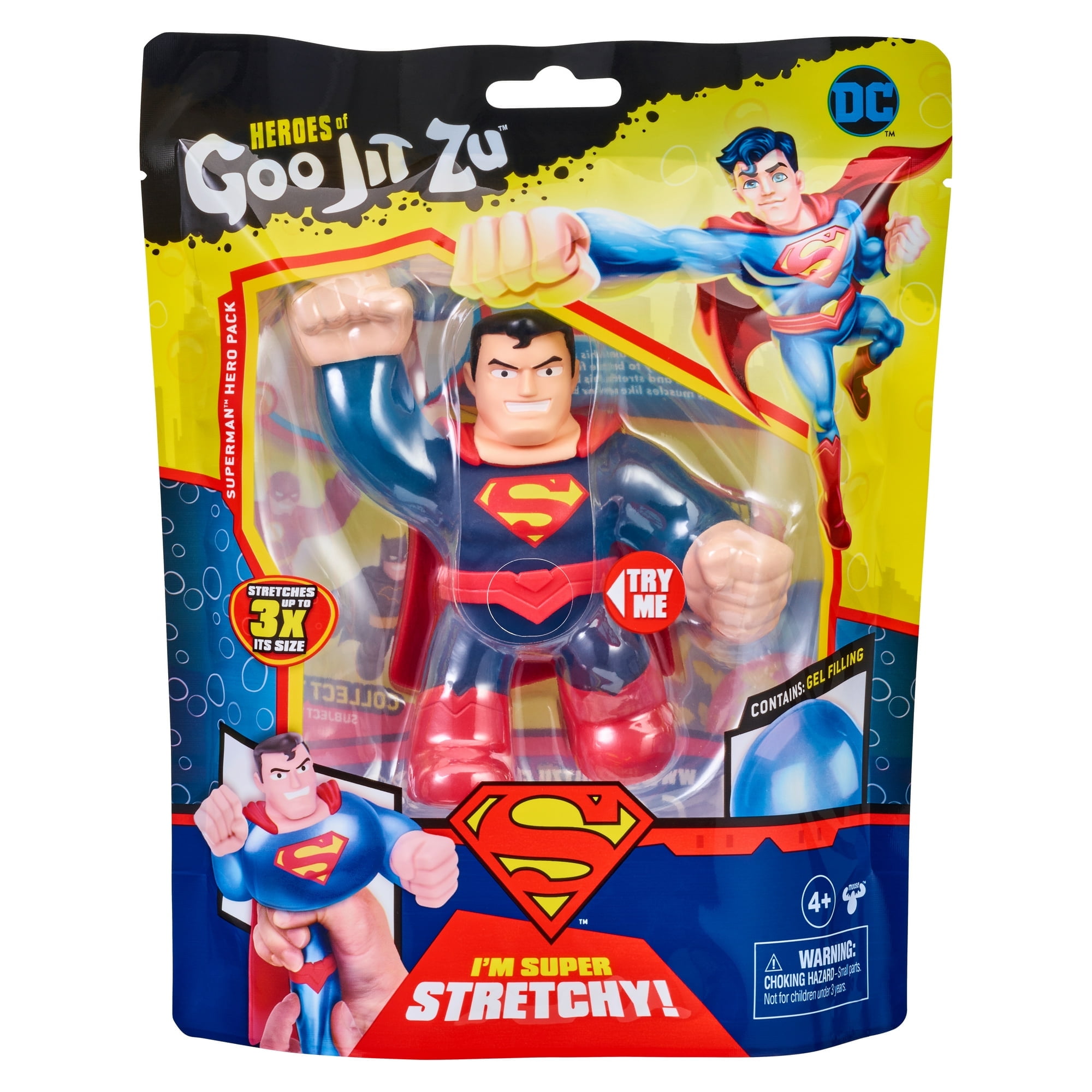 Heroes of Goo Jit Zu DC Hero Pack Superman Squishy 5" Figure - Walmart.com