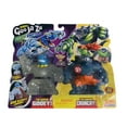 Heroes of Goo Jit Zu UltraGlow Tyro VS ShadowClaw Rock Jaw Glow Shifters 2-Pack Dark Edition ...