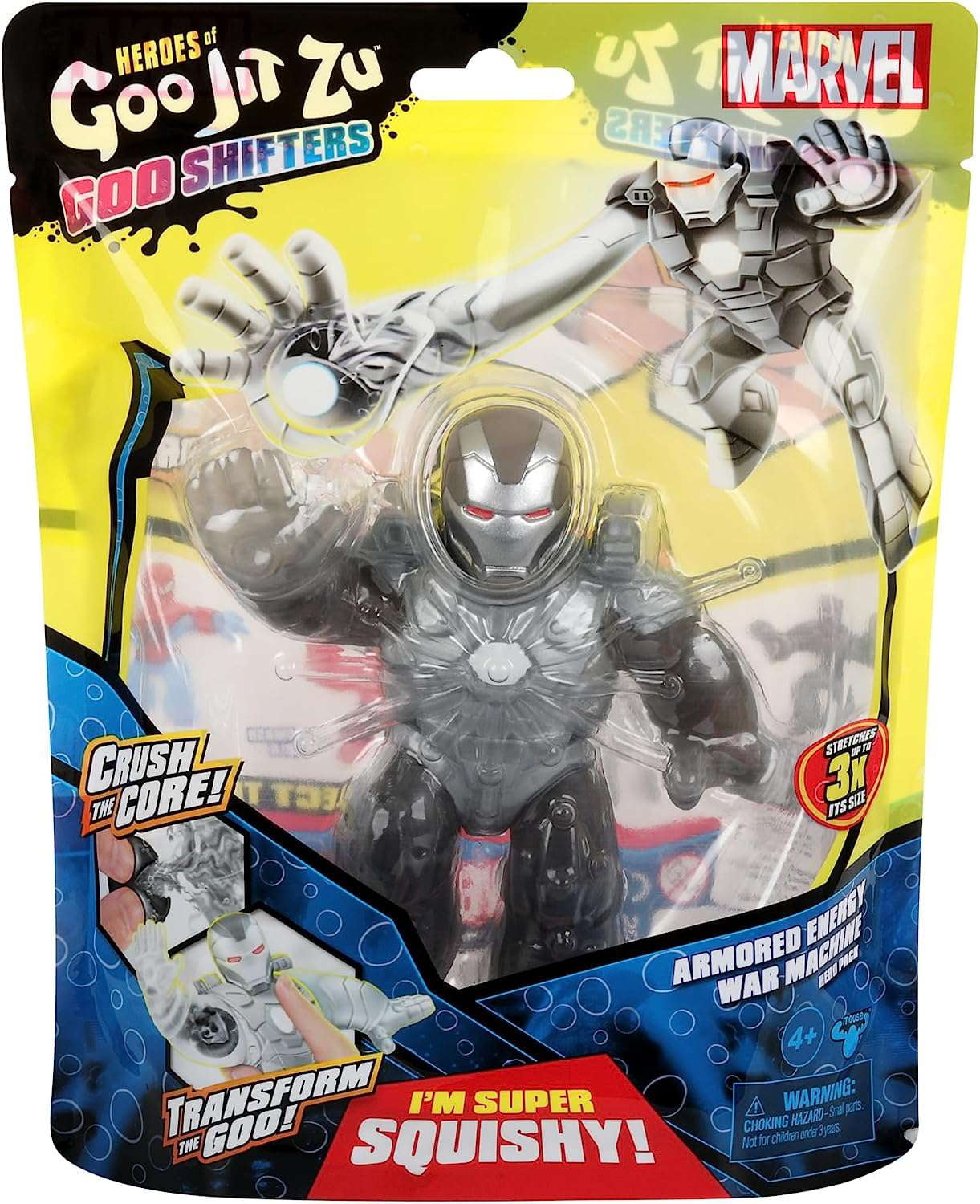 Heroes of Goo Jit Zu Goo Shifters Marvel Stretchy hero, 4.2" Armored ...