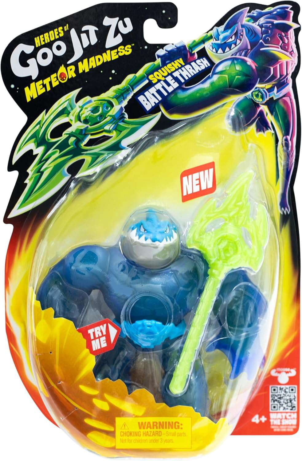Heroes of Goo Jit Zu Meteor Madness Squishy Battle Thrash Action Figure ...