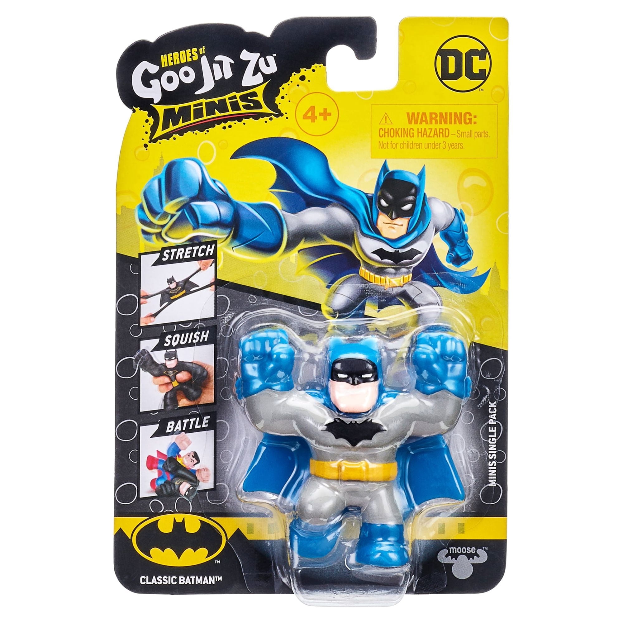 Heroes of Goo Jit Zu Minis Classic Blue Batt-Man Action Figure - Walmart.com