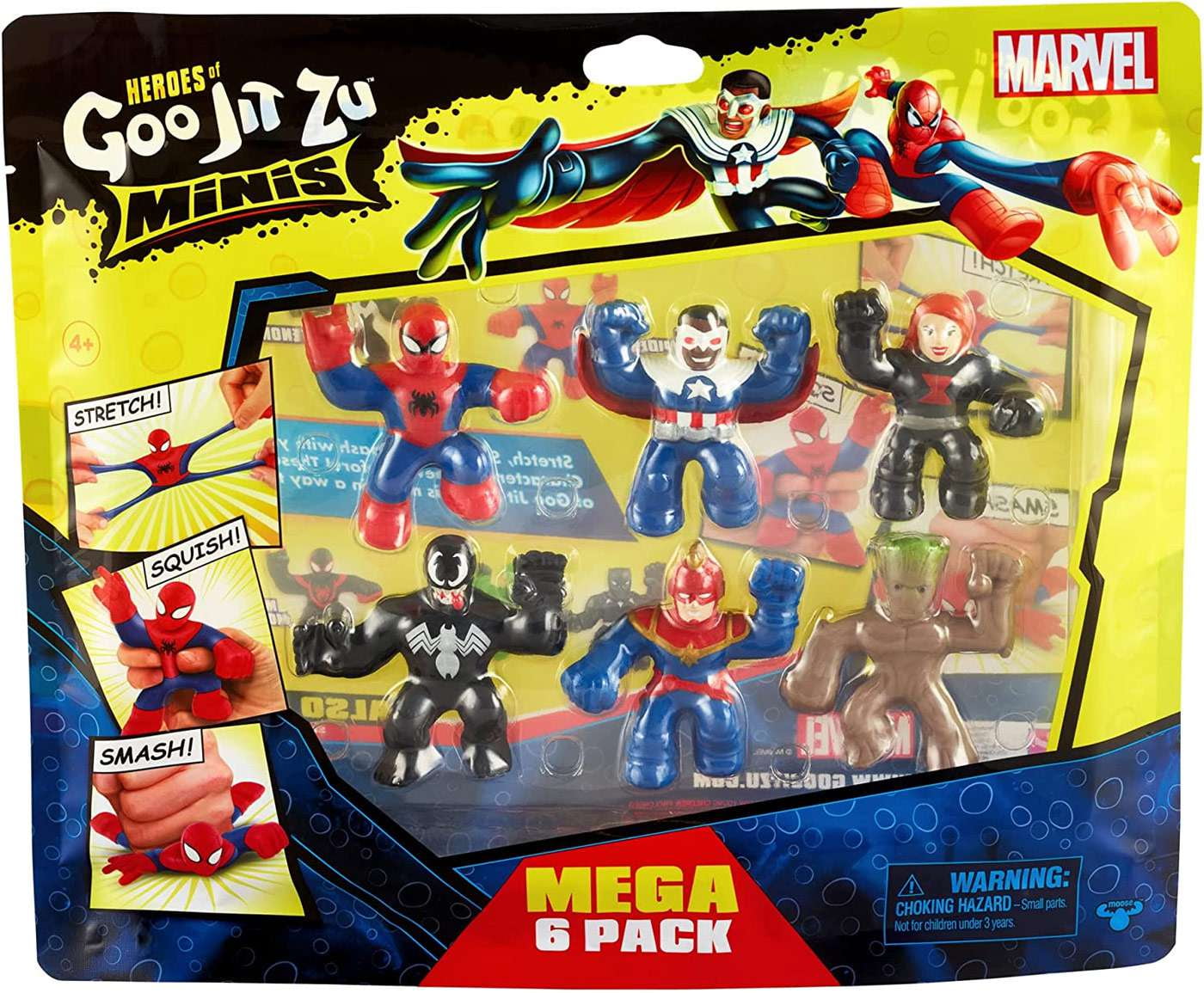 Heroes of Goo Jit Zu Marvel Minis Mega Pack - Spiderman, Avengers JitSu ...