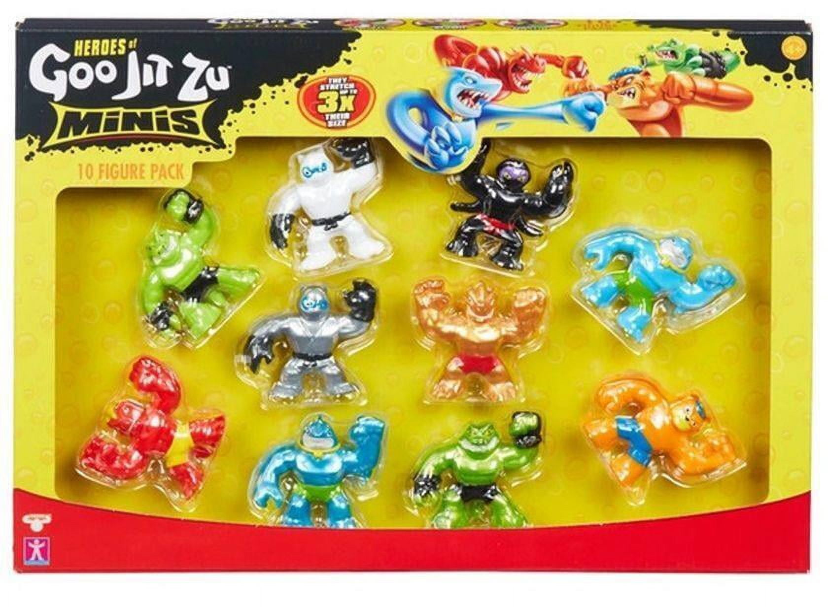Brand New Heroes of Goo Jit Zu Stretch Mini's, 10 Pack Action Figures - Walmart.com