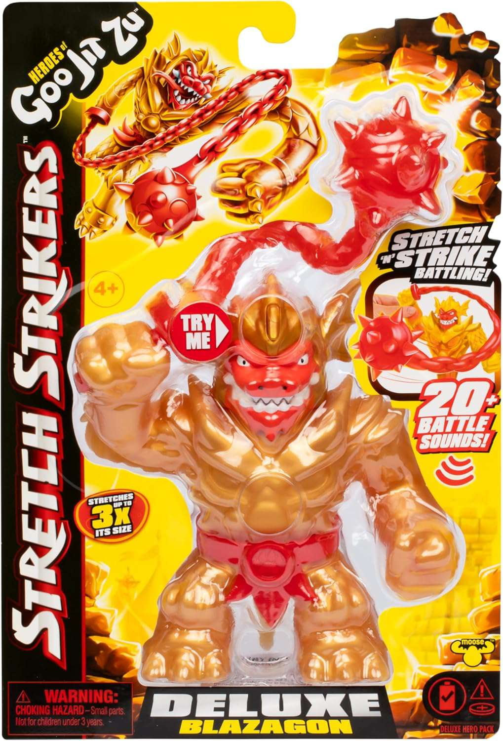Heroes of Goo Jit Zu Stretch Strikers Blazagon Deluxe Hero Pack Action ...