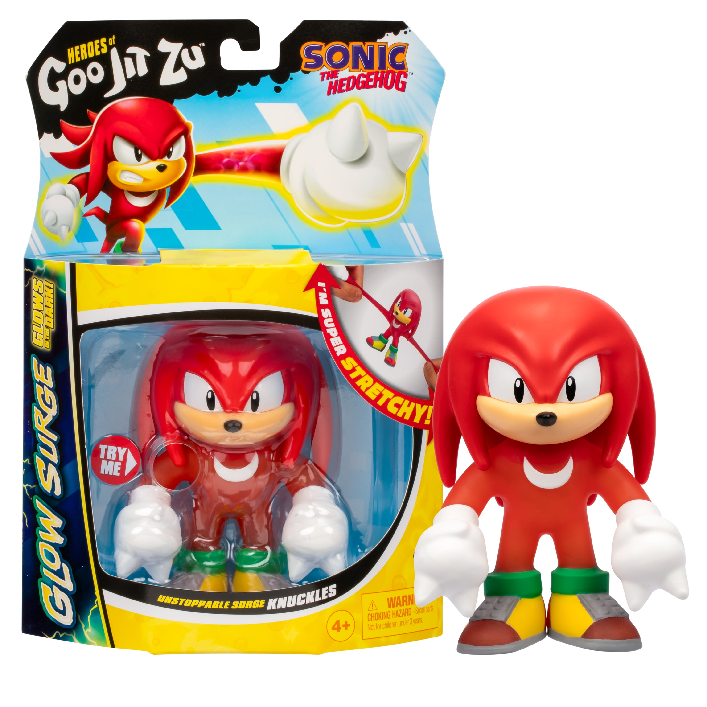 Heroes of Goo Jit Zu Unstoppable Surge Knuckles Action Figure, Glow-in ...