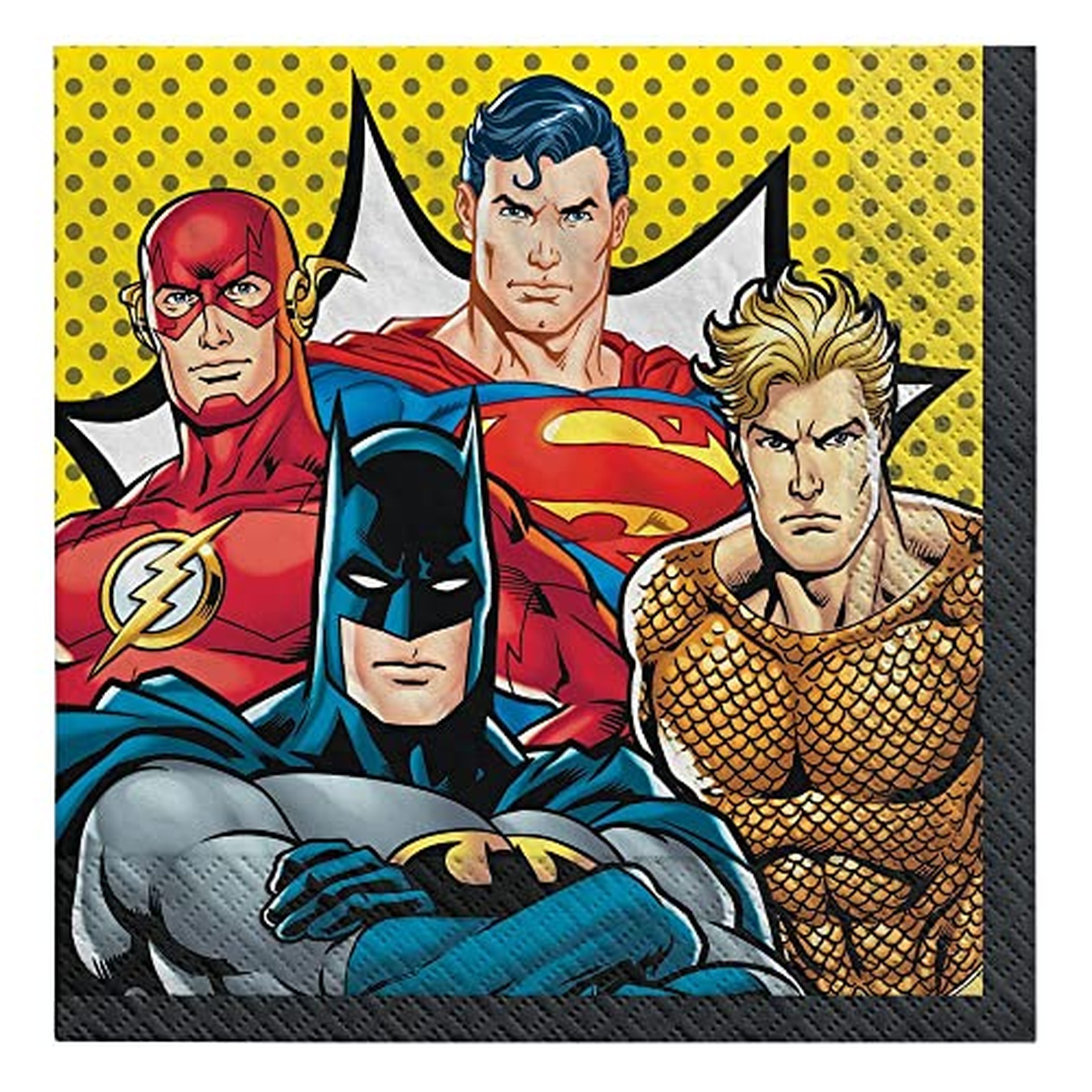 Heroic Gatherings Luncheon Napkins - 6.5" 16-Pack - Vibrant Superhero ...