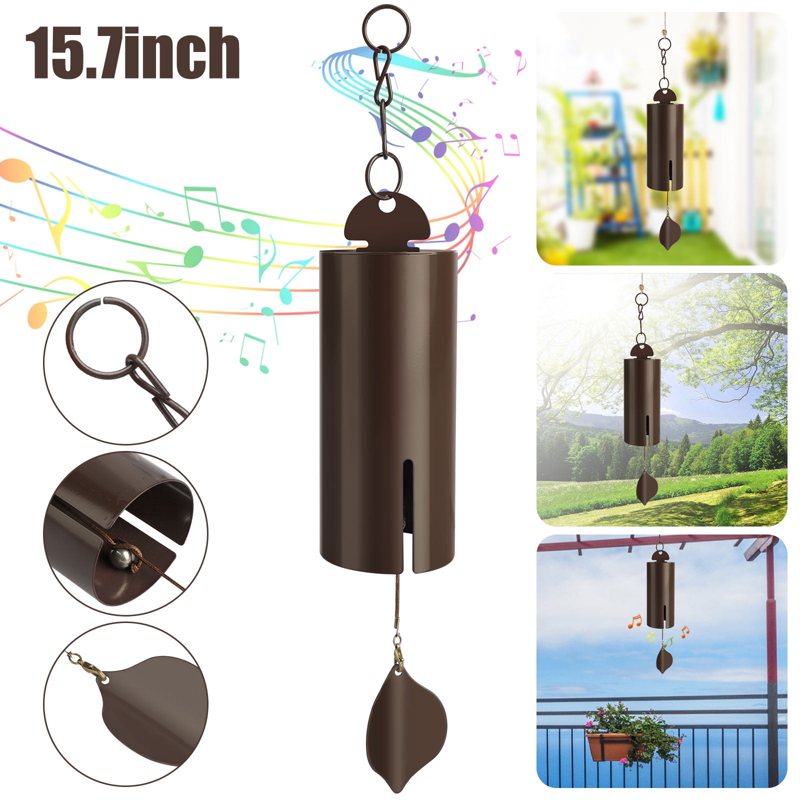 Heroic Windbell Metal Wind Chimes Deep Resonance Serenity Bell Garden ...