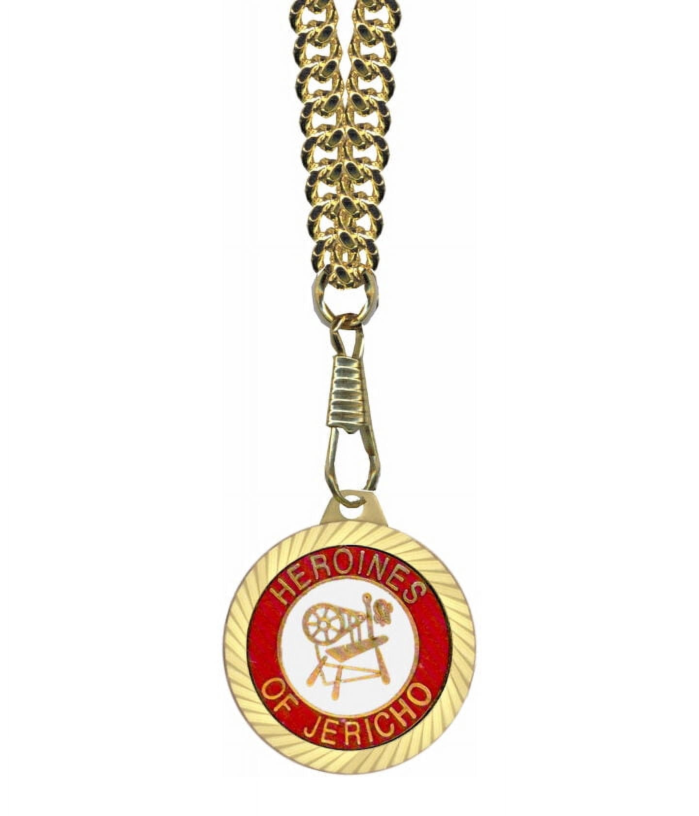 Heroines of Jericho Round Gold Color Pendant - Includes Chain Necklace ...