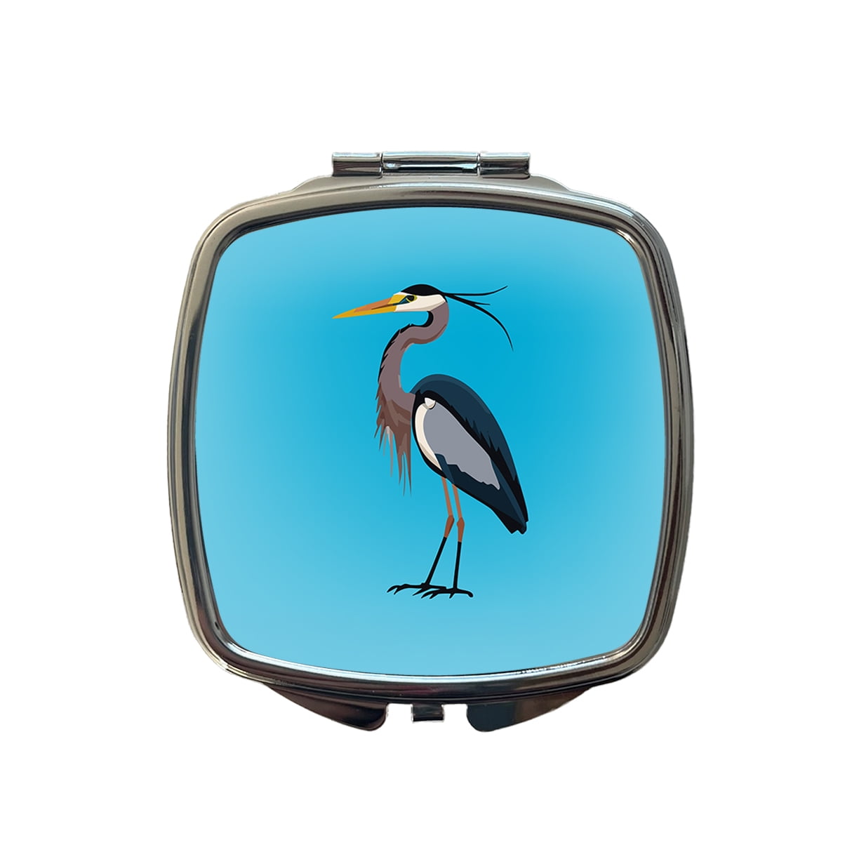 Heron Egret Bird Travel Makeup Handbag Purse Small Pocket Compact ...