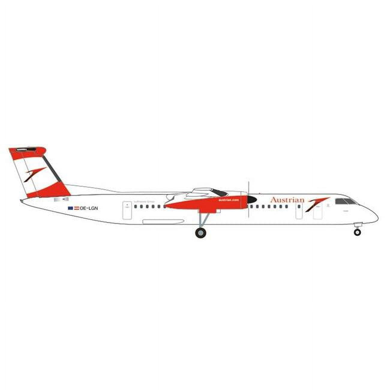 Herpa 500 Scale HE536028 1 by 500 Scale Austrian Q400 New Livery ...