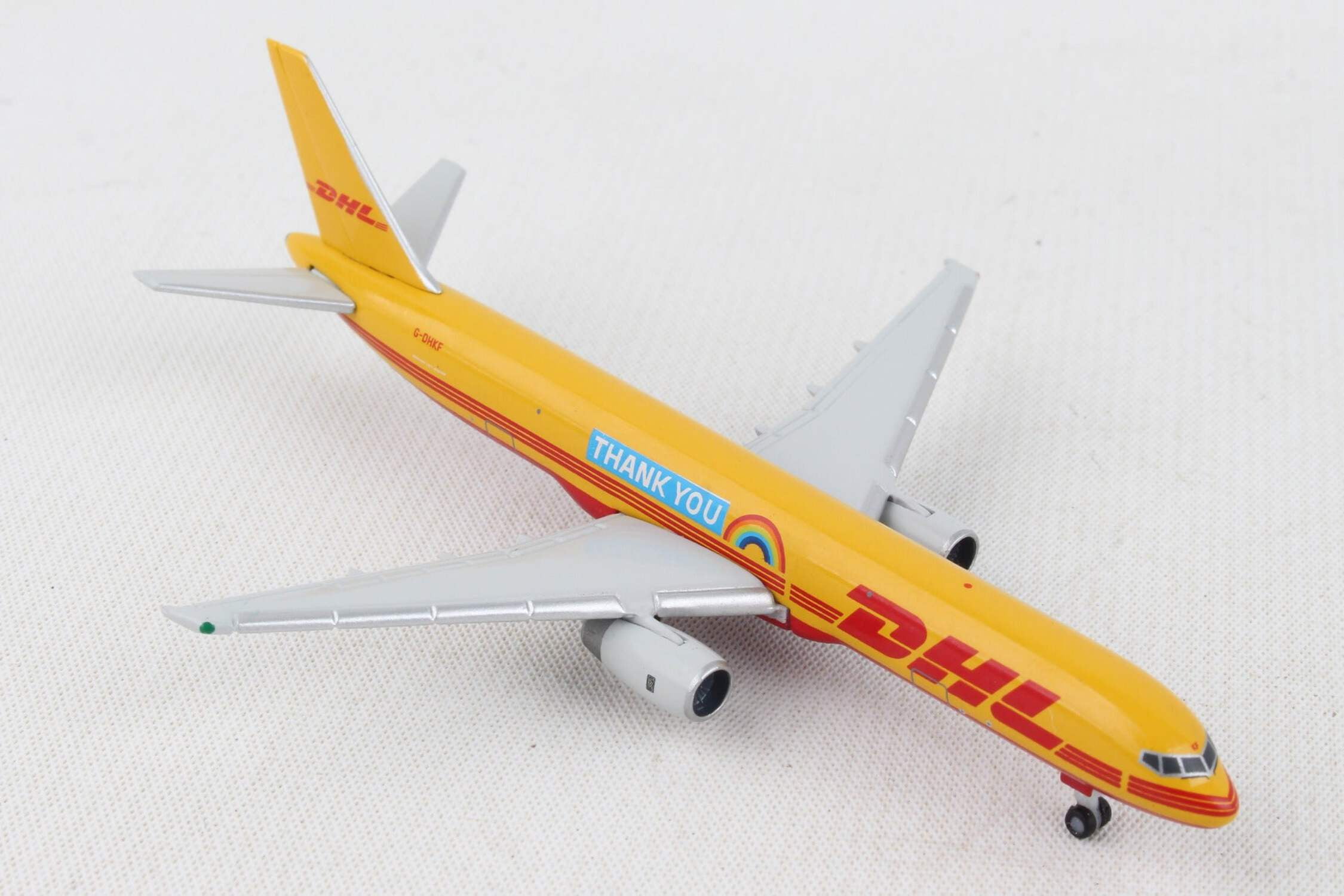 Herpa HE535526 1-500 Scale DHL 757-200F Thank You Model Aircraft Toy ...