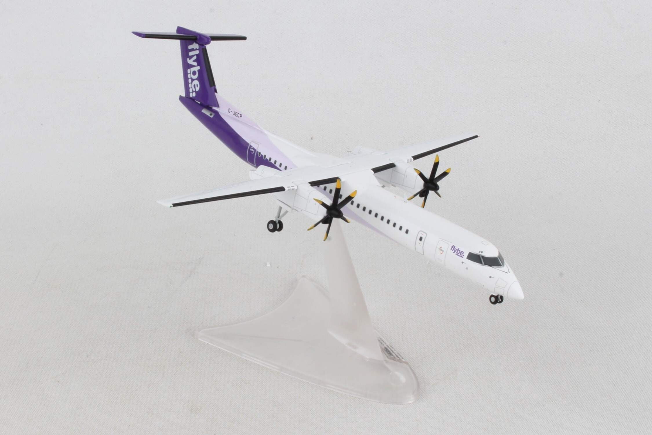 Herpa HE559829 1 by 200 Scale Flybe Q400 New Livery Model Airplane ...