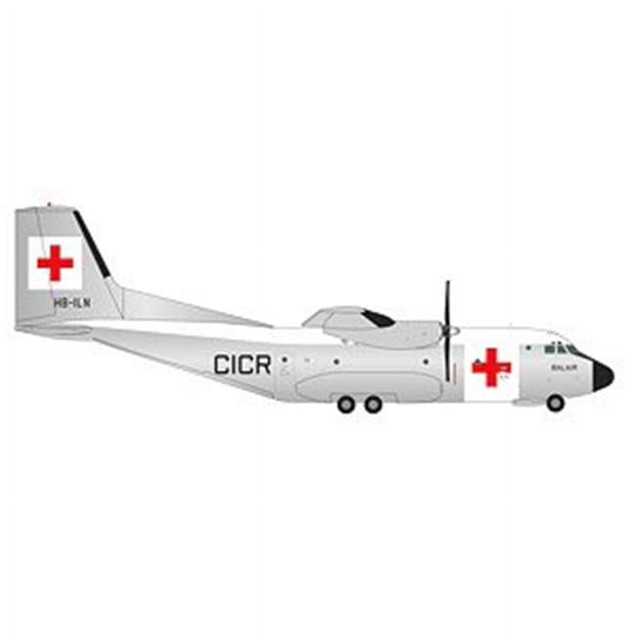 Herpa HE570701 Balair C-160 1-200 International Red Cross Aircraft ...