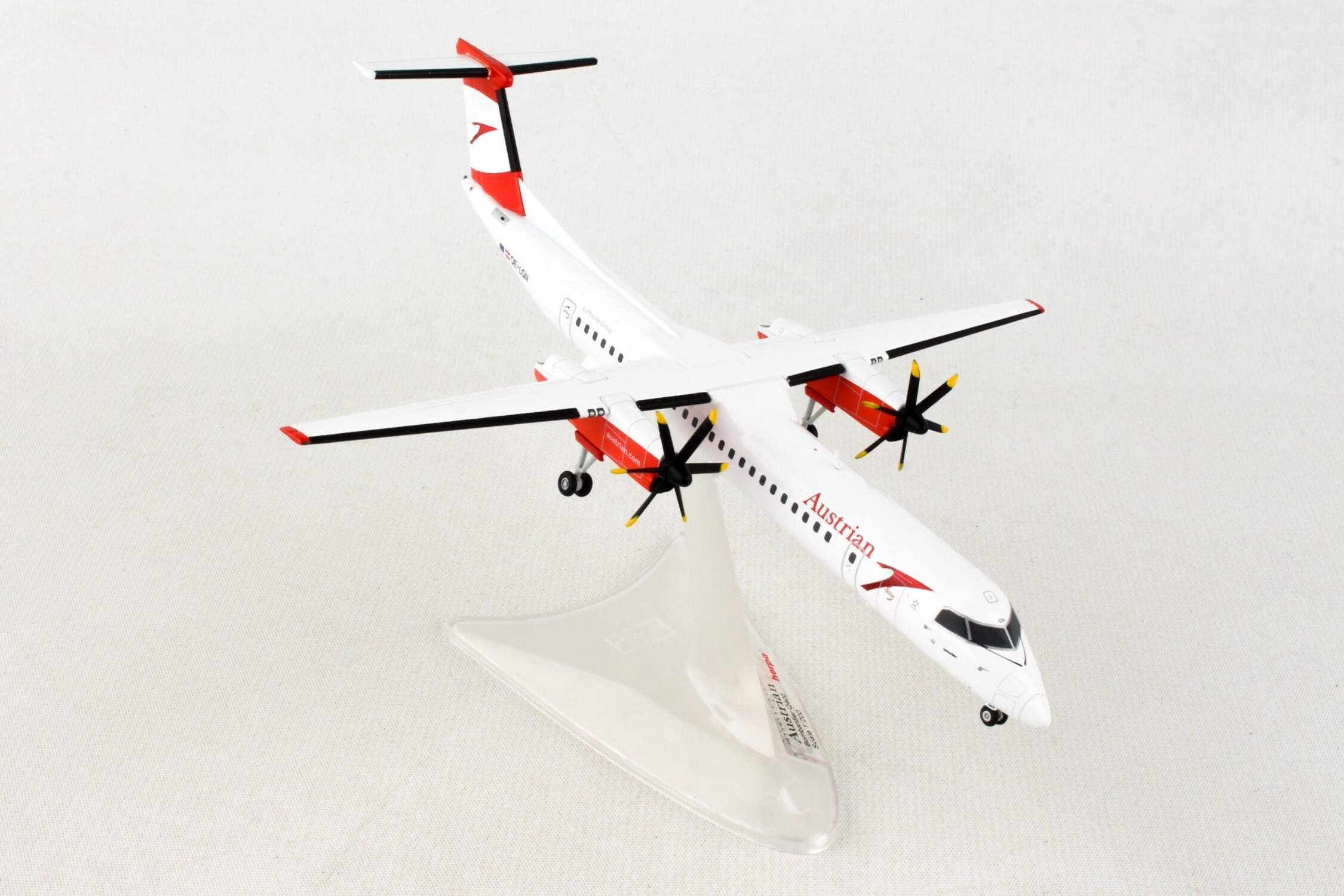 Herpa HE571975 1-200 Scale Austrian Q400 New Livery Model Airplane ...