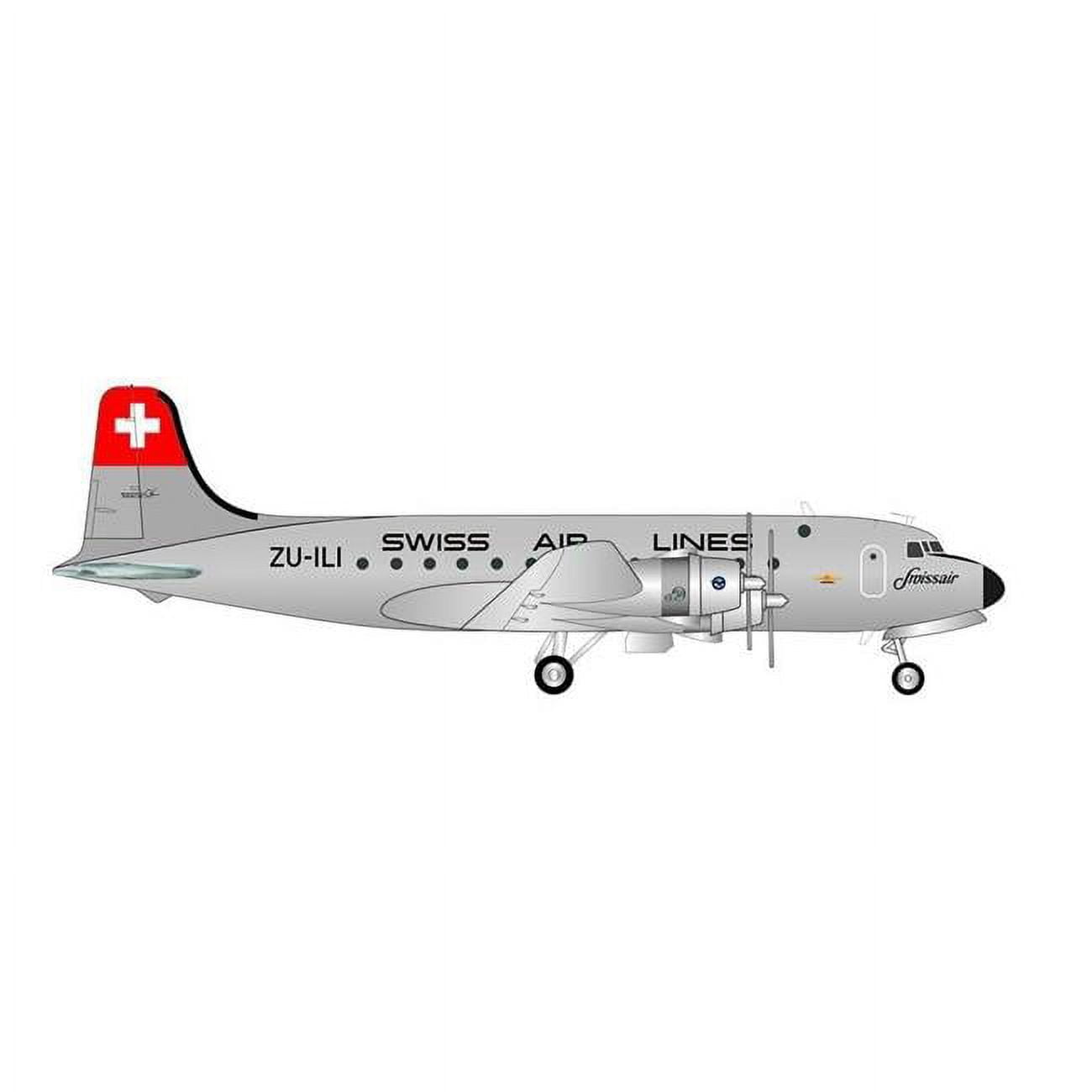 Herpa HE572491 1-200 Scale Lufthansa Swiss Air Model Plane for DC-4 ...