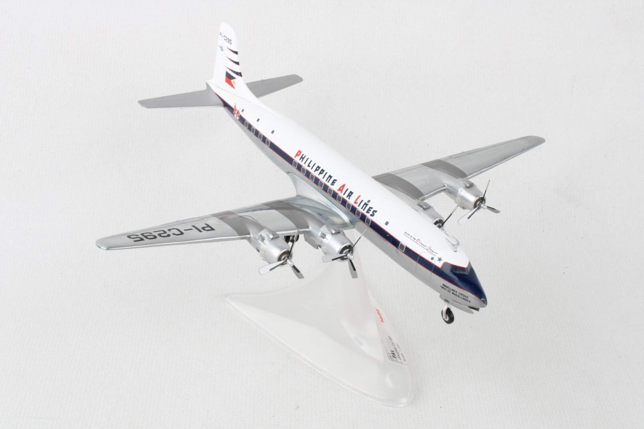 Herpa HE572545 1-200 Scale Philippine Airlines DC-6 Model Airplane ...