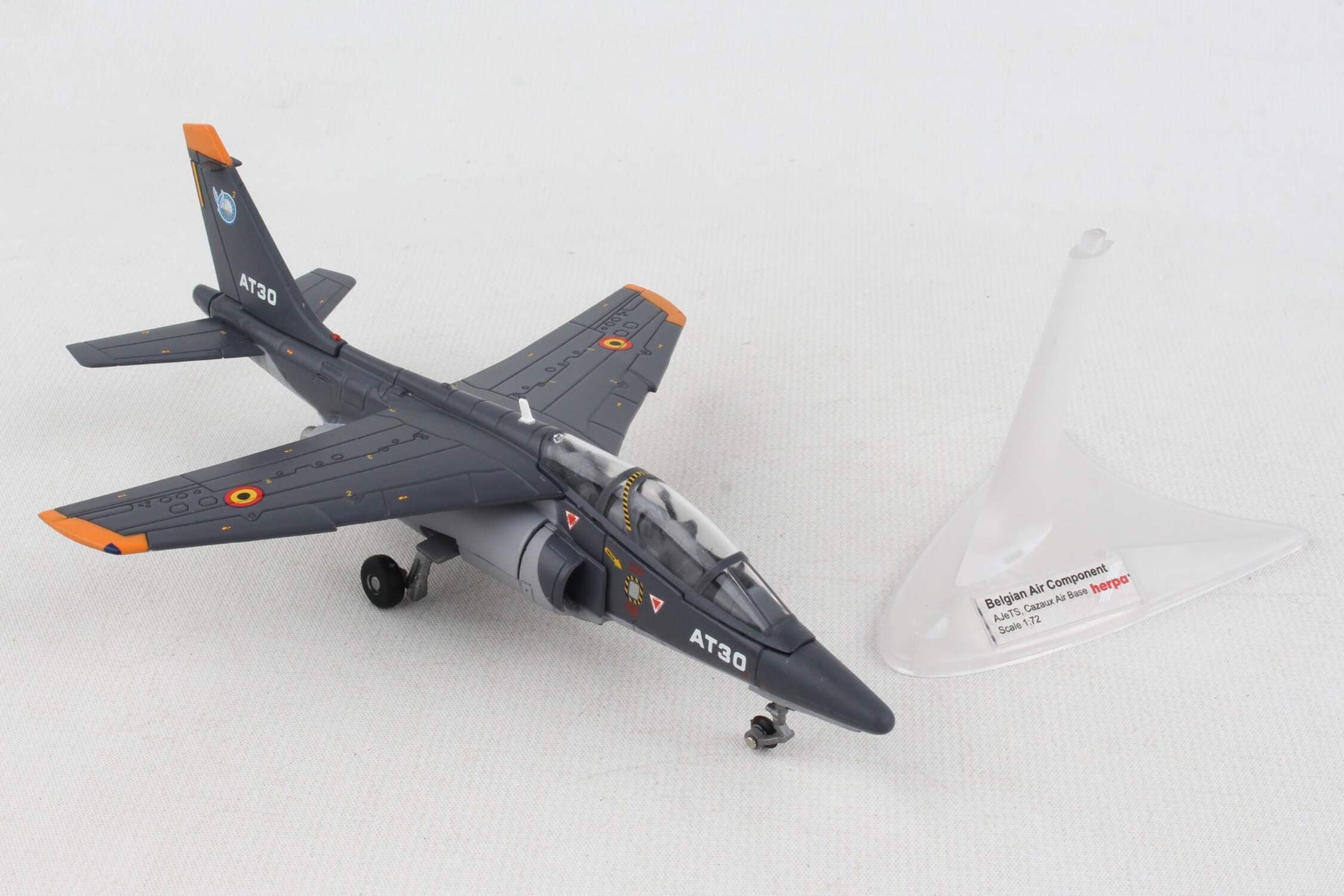 Herpa HE580687 1-72 Scale Belgian Alpha Jet Model Aircraft Toy ...