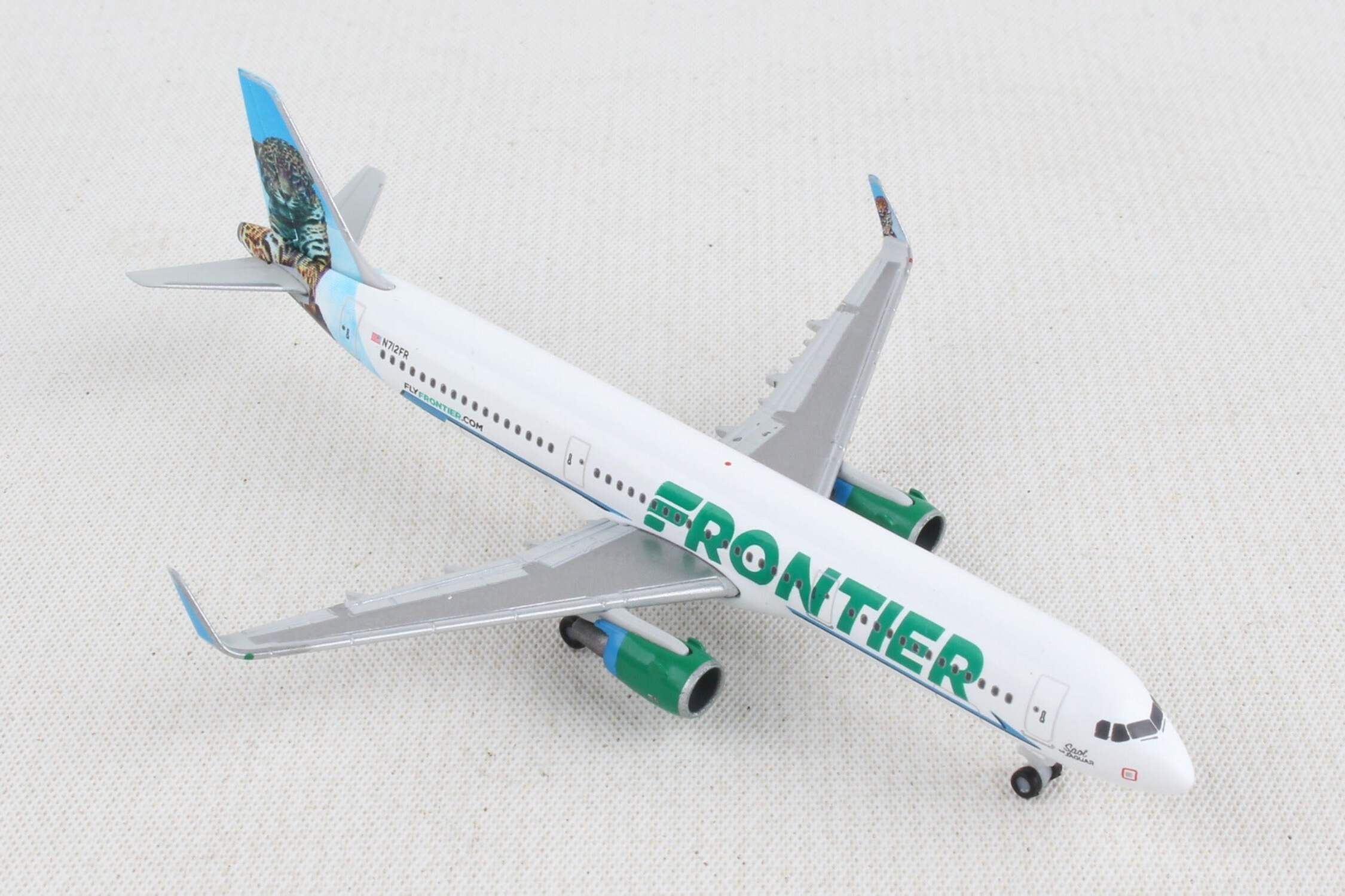 Herpa Wings 535847 Frontier Airbus A321 'Spot The Jaquar' 1/500 Scale Model - Walmart.com
