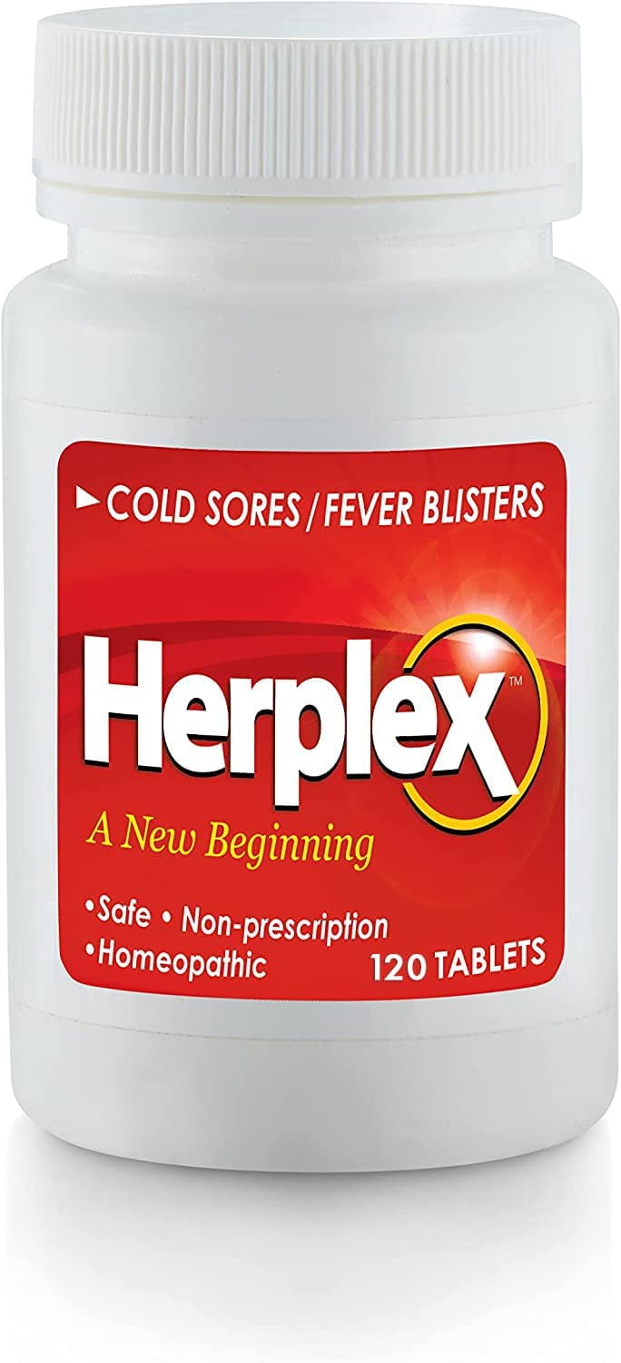 Herplex Premium Cold Sore Treatment Tablets - Quick Acting & Outbreak ...