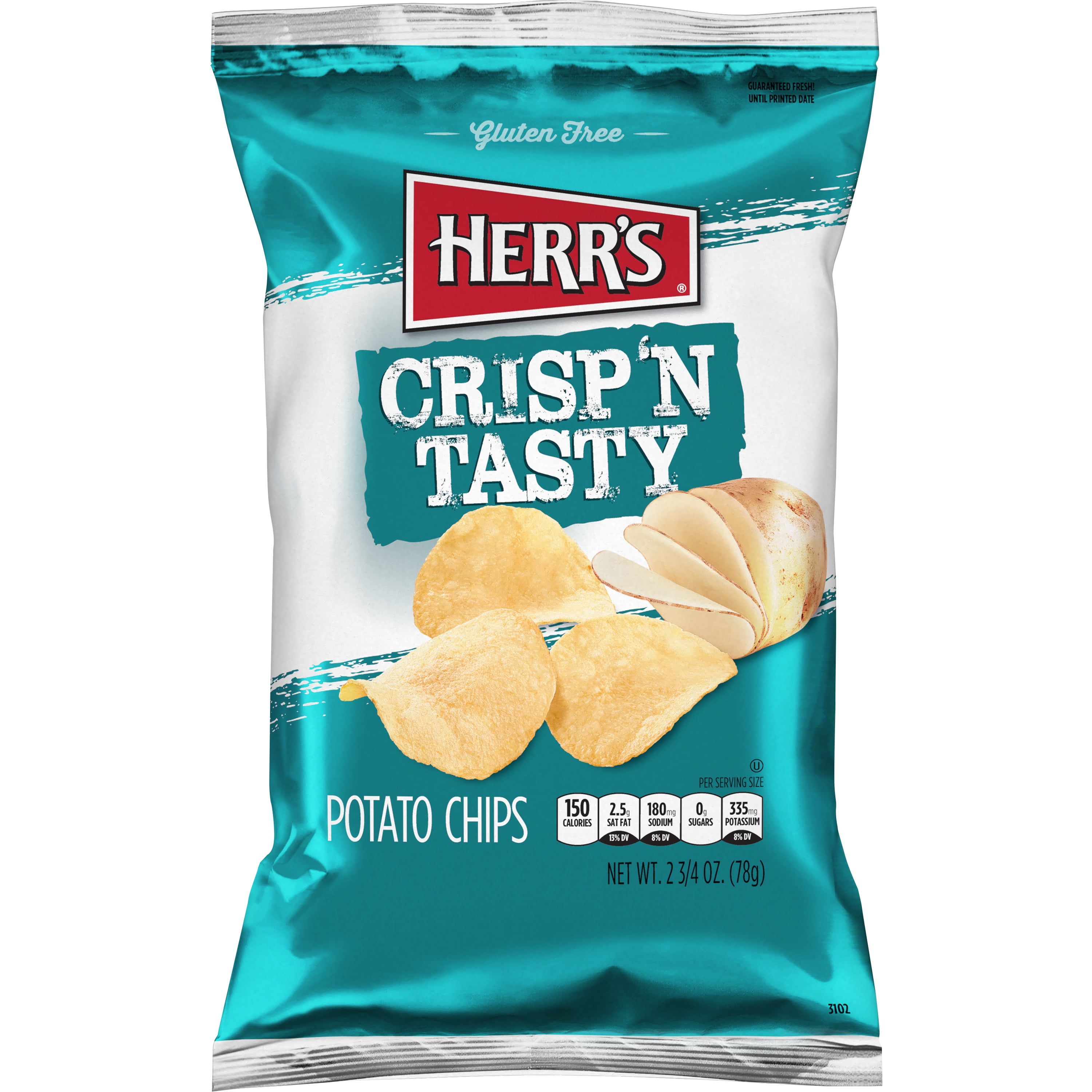 Herr's Crisp 'N Tasty Potato Chips - Walmart.com