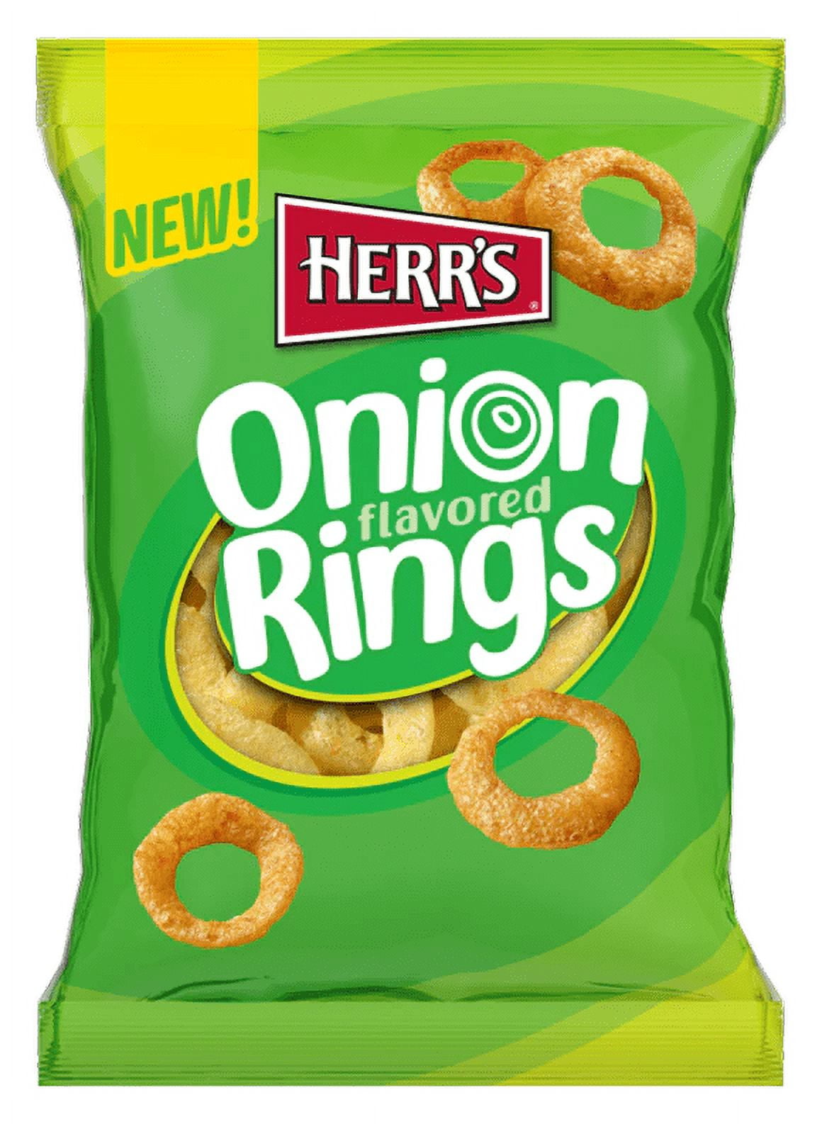 Herr's Crispy Onion Flavored Rings, 8-Pack 2.125 oz. Single Serve Bags ...