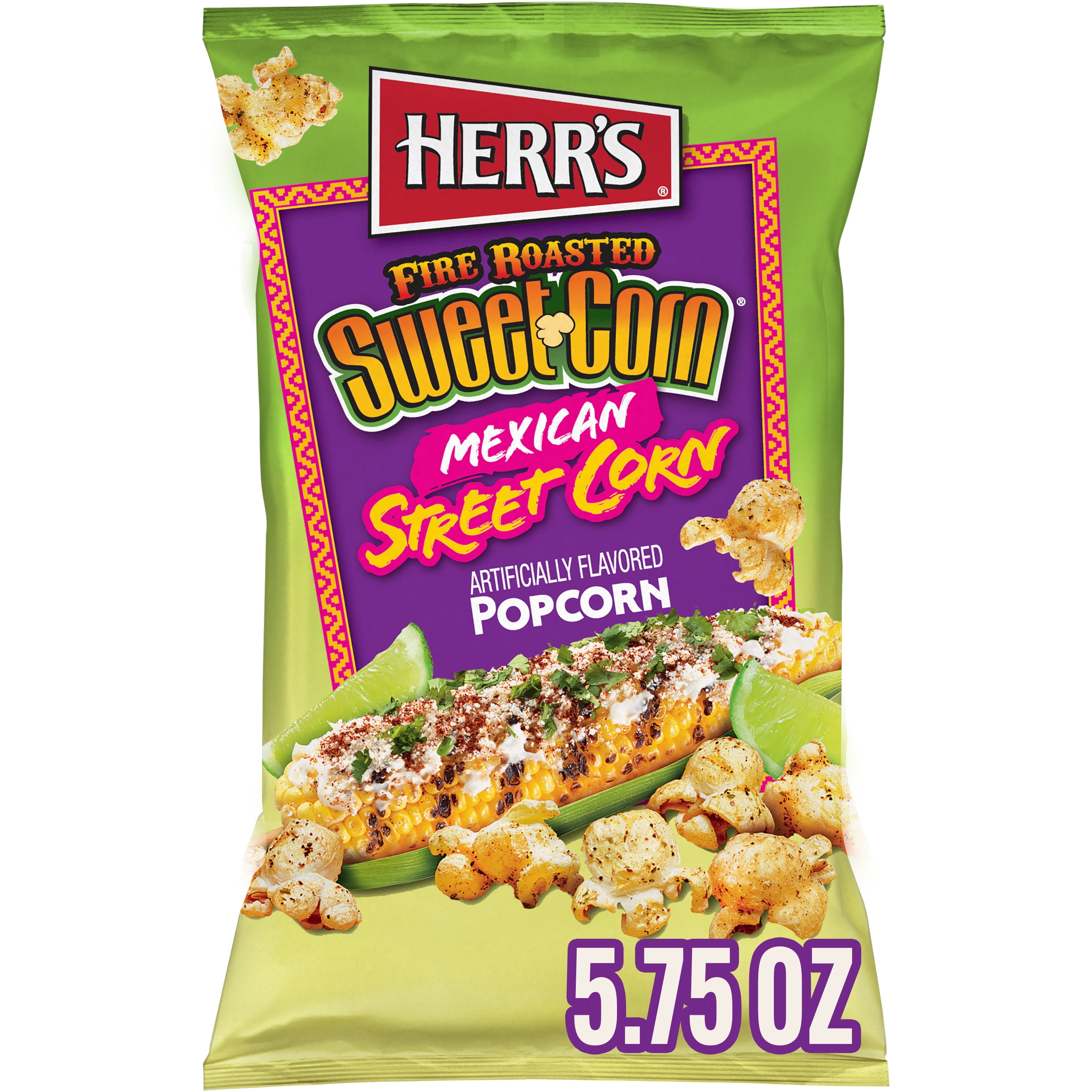 Herr's Fire Roasted Sweet Corn Mexican Street Corn Popcorn 5.75 oz ...
