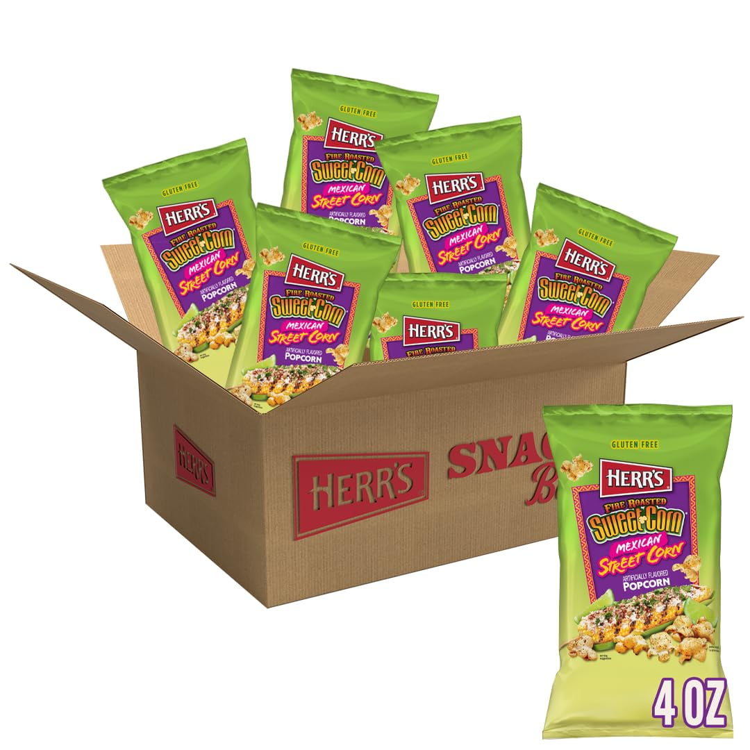 Herr's Fire Roasted Sweet Corn Mexican Street GBM1Corn Popcorn 4 Ounce ...