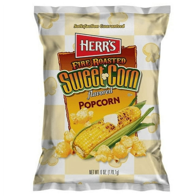Herr's Snack Popcorn - Fire Roasted Sweet Corn, 4-Pack 6 oz. Bags ...