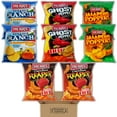 Herr's HOT Cheese Curl and Potato Chip 8 Bag Bulk Variety - 2 Bags Each ...