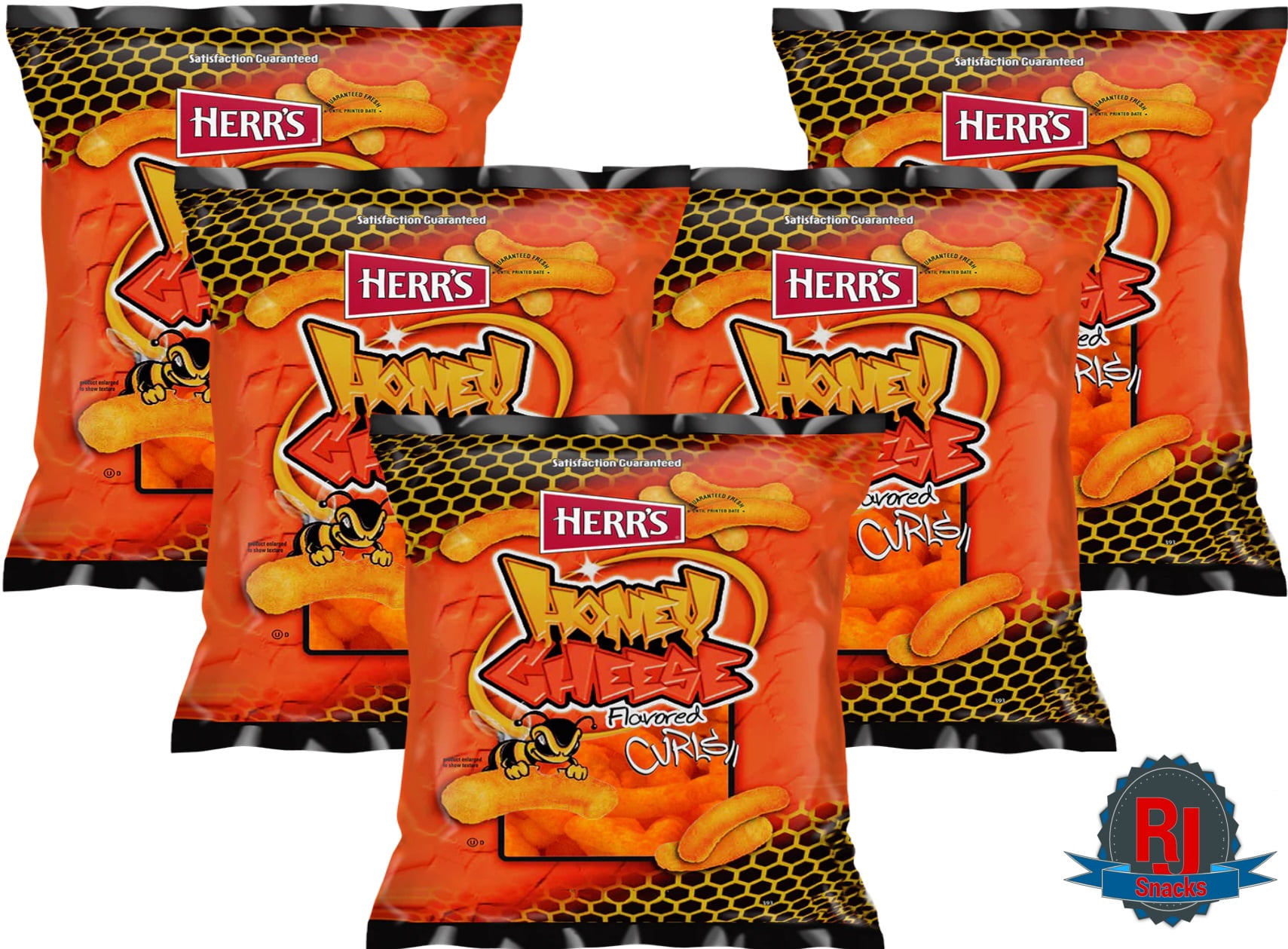Herr`s Honey Cheese Curls 1 oz Pack of 42 (Curated by RJ Snacks ...