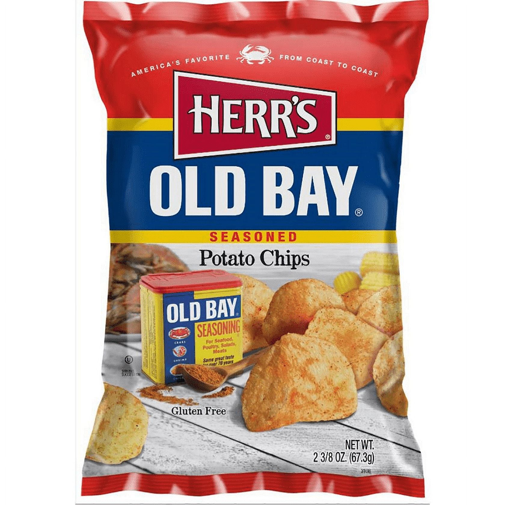 Herr's Old Bay Flavored Potato Chips, 24-Pack 2.375 oz. Single Serve ...
