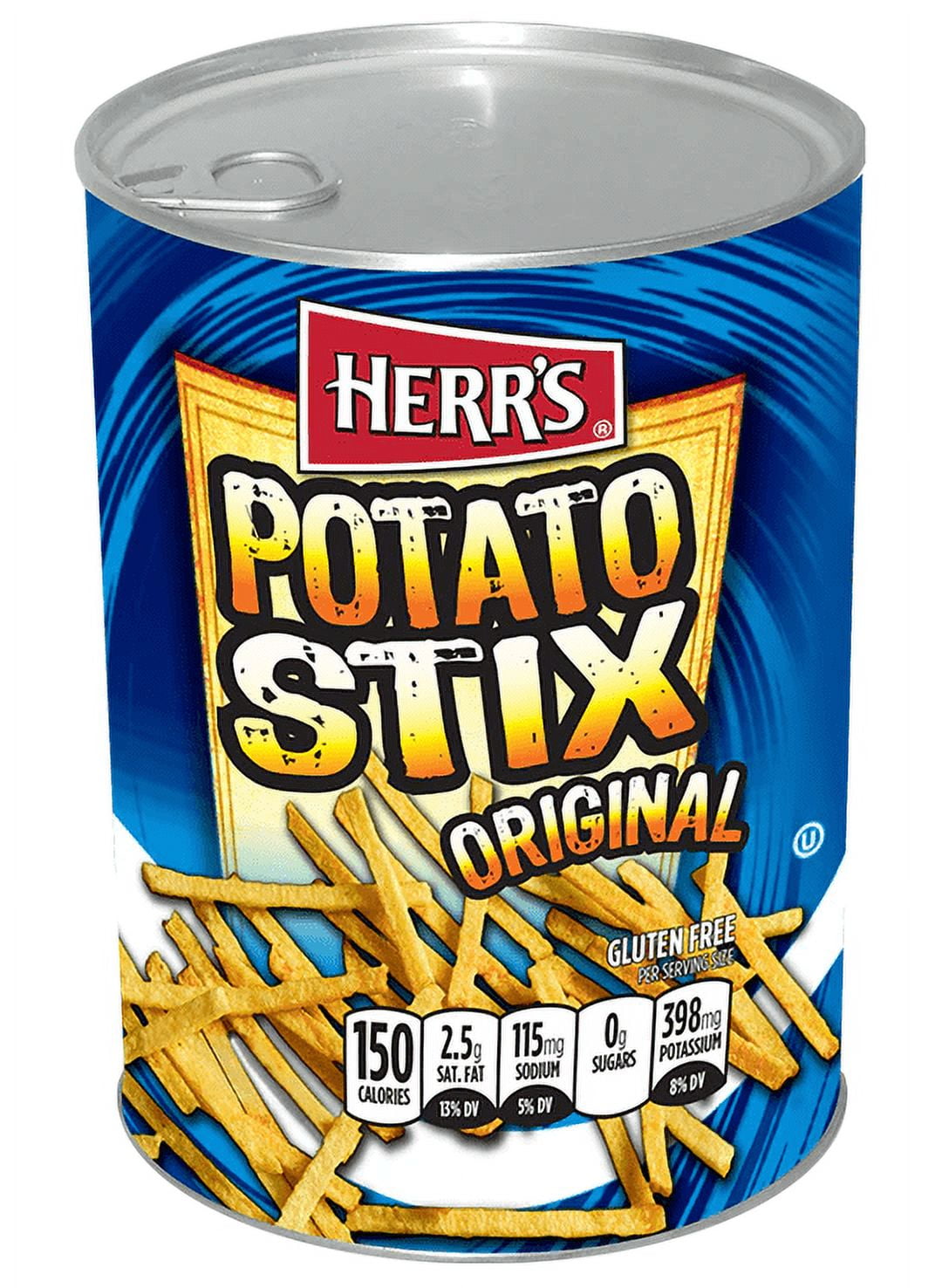 Herr's Shoestring Potato Stix, 4-Pack of 5 oz. Canisters, Made from ...