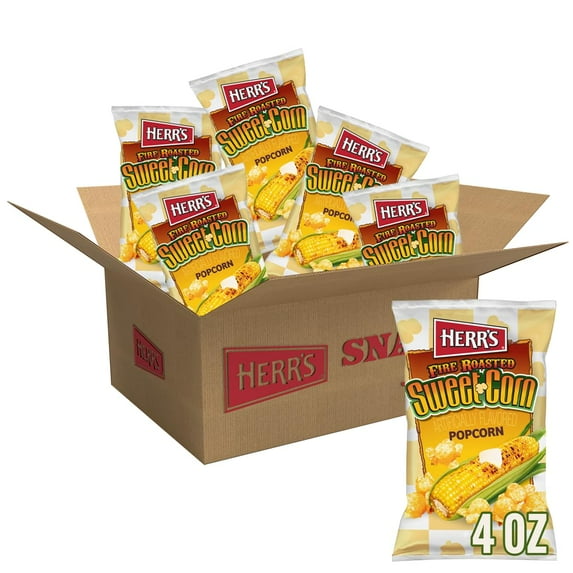 Herr’s Popcorn, Fire Roasted BCF26 Sweet Corn Flavor, 4 Ounce (Pack of ...