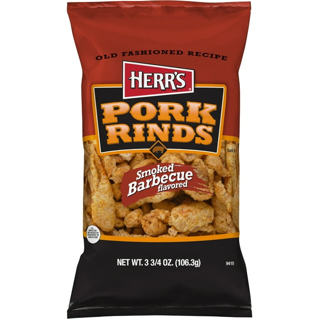 Herr's Smoked Barbecue Flavored Pork Rinds 3.75 oz - Walmart.com