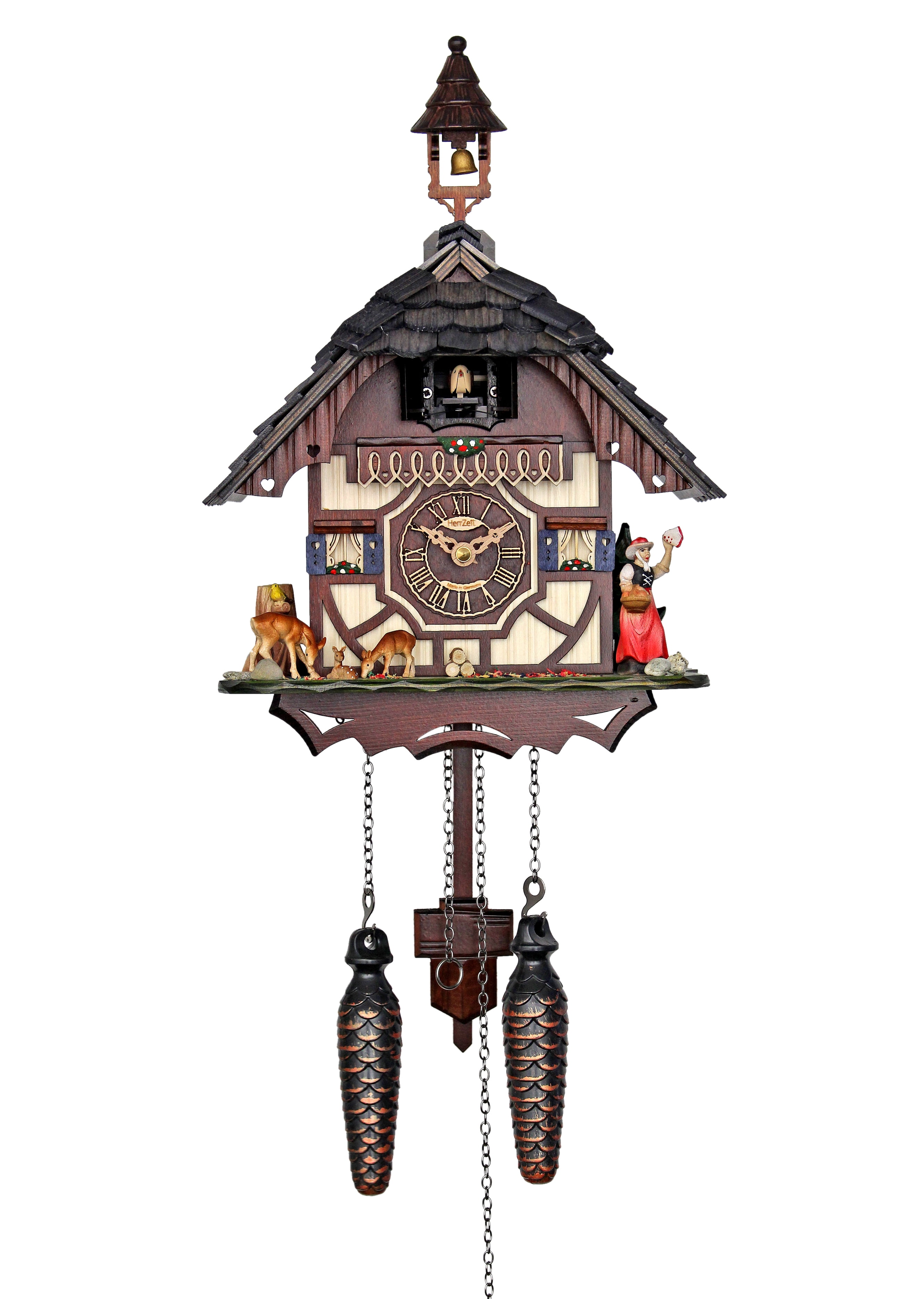 HerrZeit Adolf Herr Quartz Cuckoo Clock - In The Black Forest - Walmart.com
