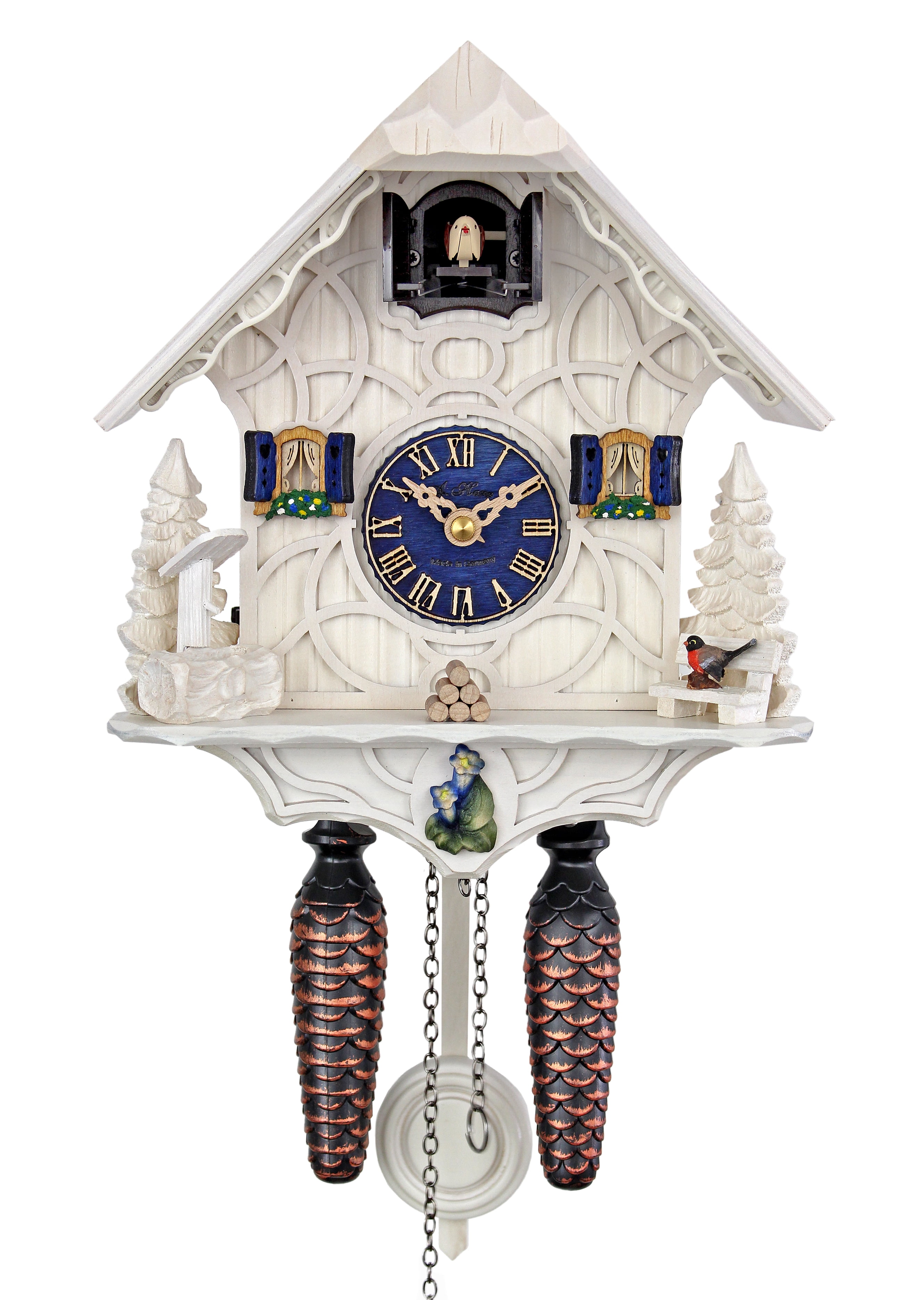 HerrZeit Quartz Cuckoo Clock - Magic White - Walmart.com