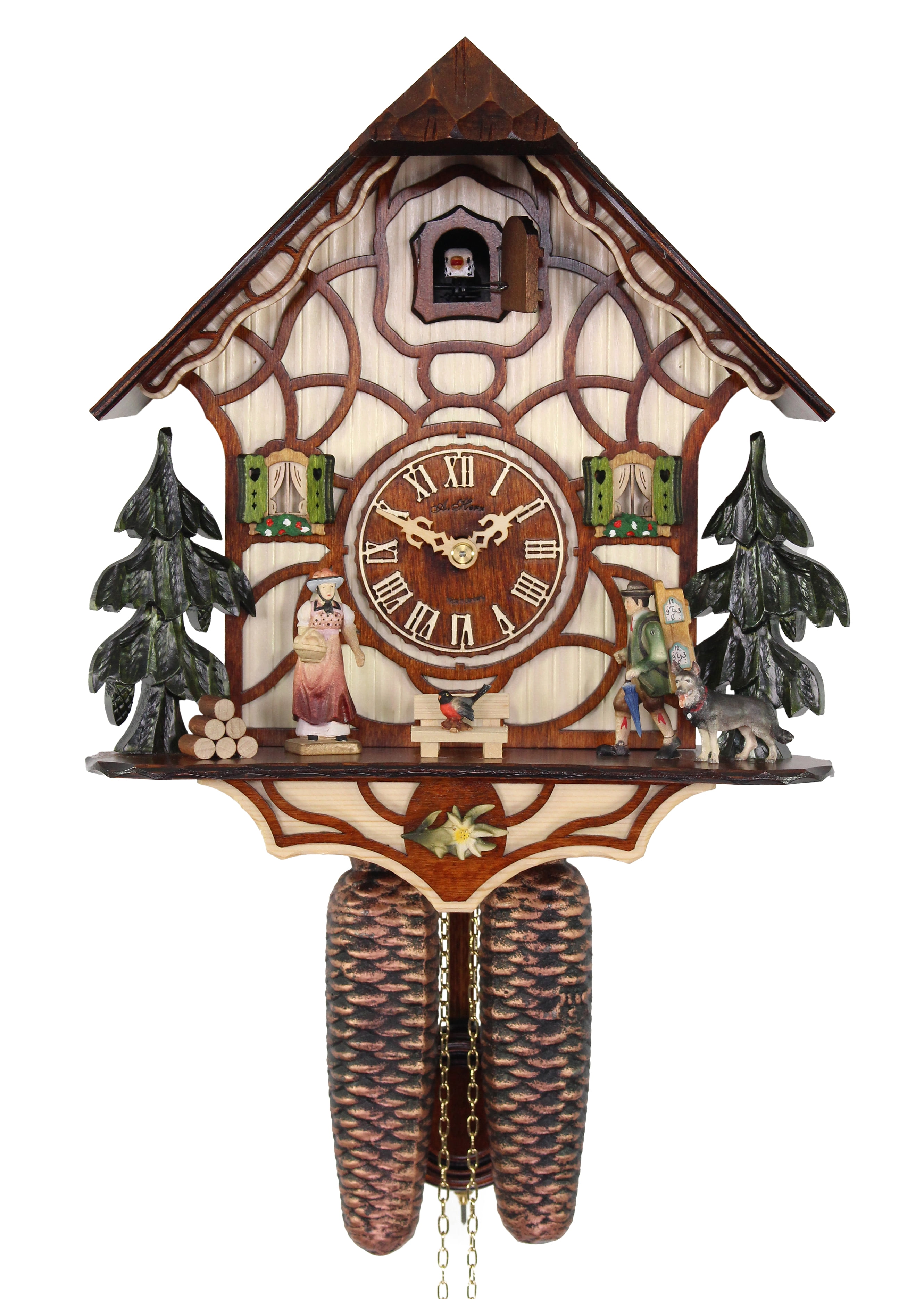 HerrZeit by Adolf Herr Cuckoo Clock - Black Forest MAGIC BROWN ...
