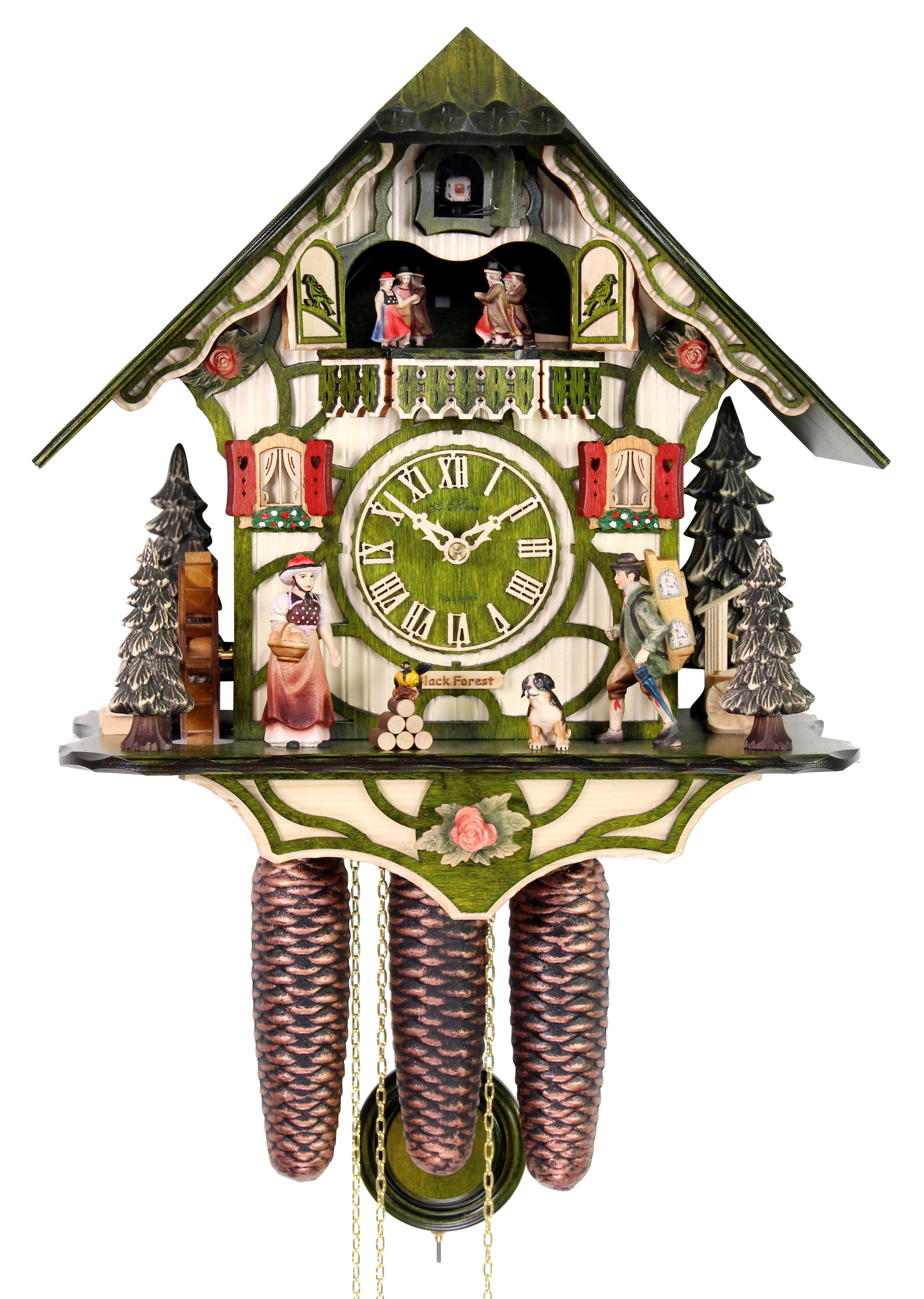 HerrZeit by Adolf Herr - Cuckoo Clock - Black Forest MAGIC GREEN ...