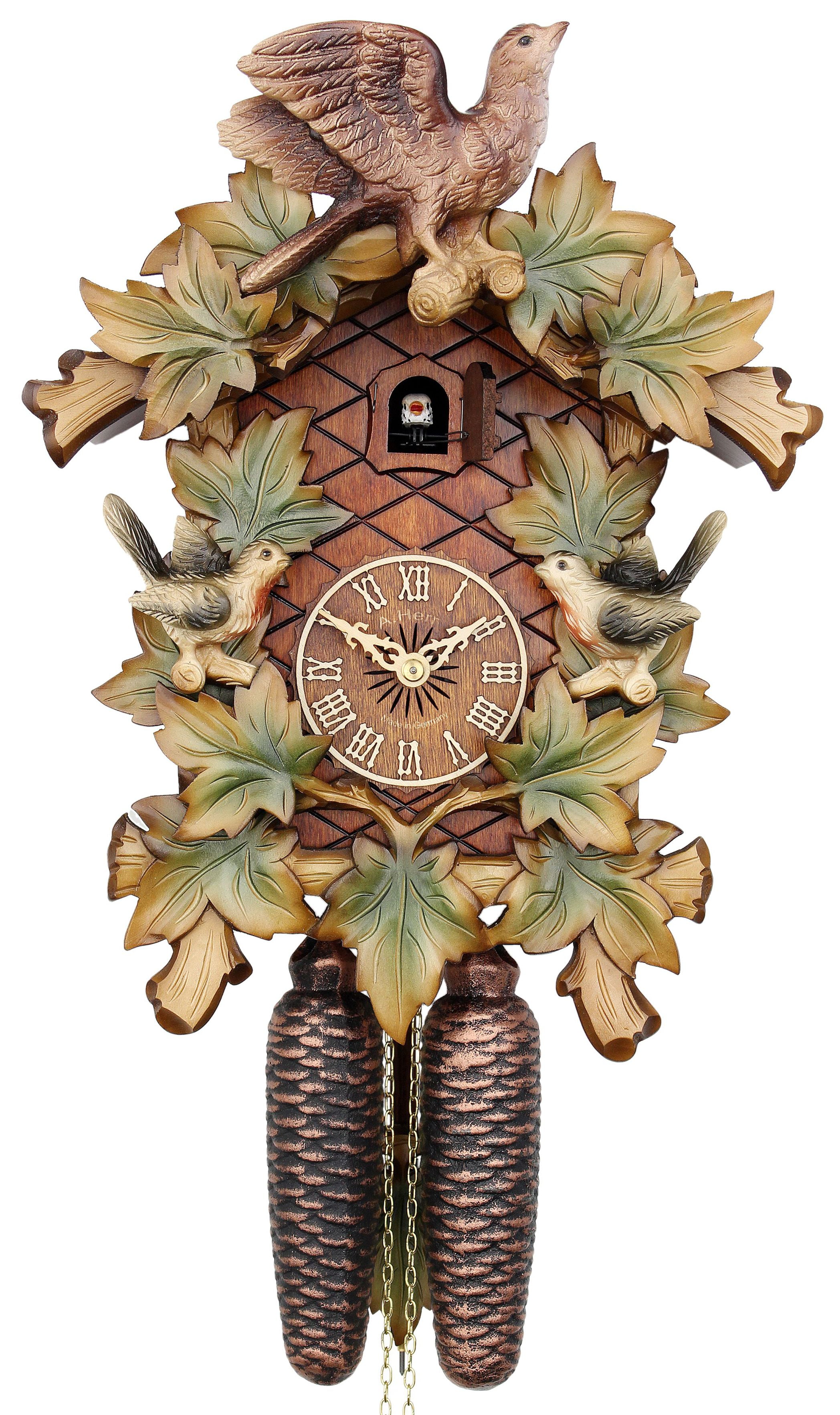 HerrZeit by Adolf Herr Cuckoo Clock - Forest Birds handpainted ...