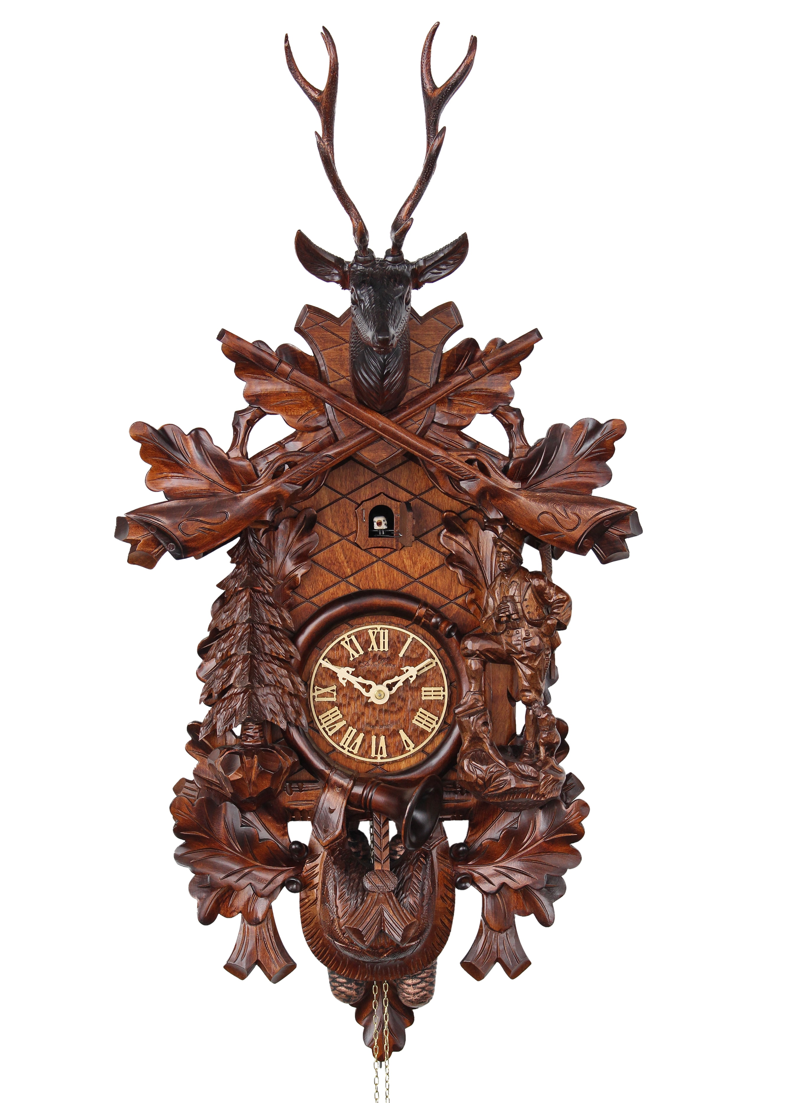 HerrZeit by Adolf Herr Cuckoo Clock - The Deer Hunter XL - Walmart.com
