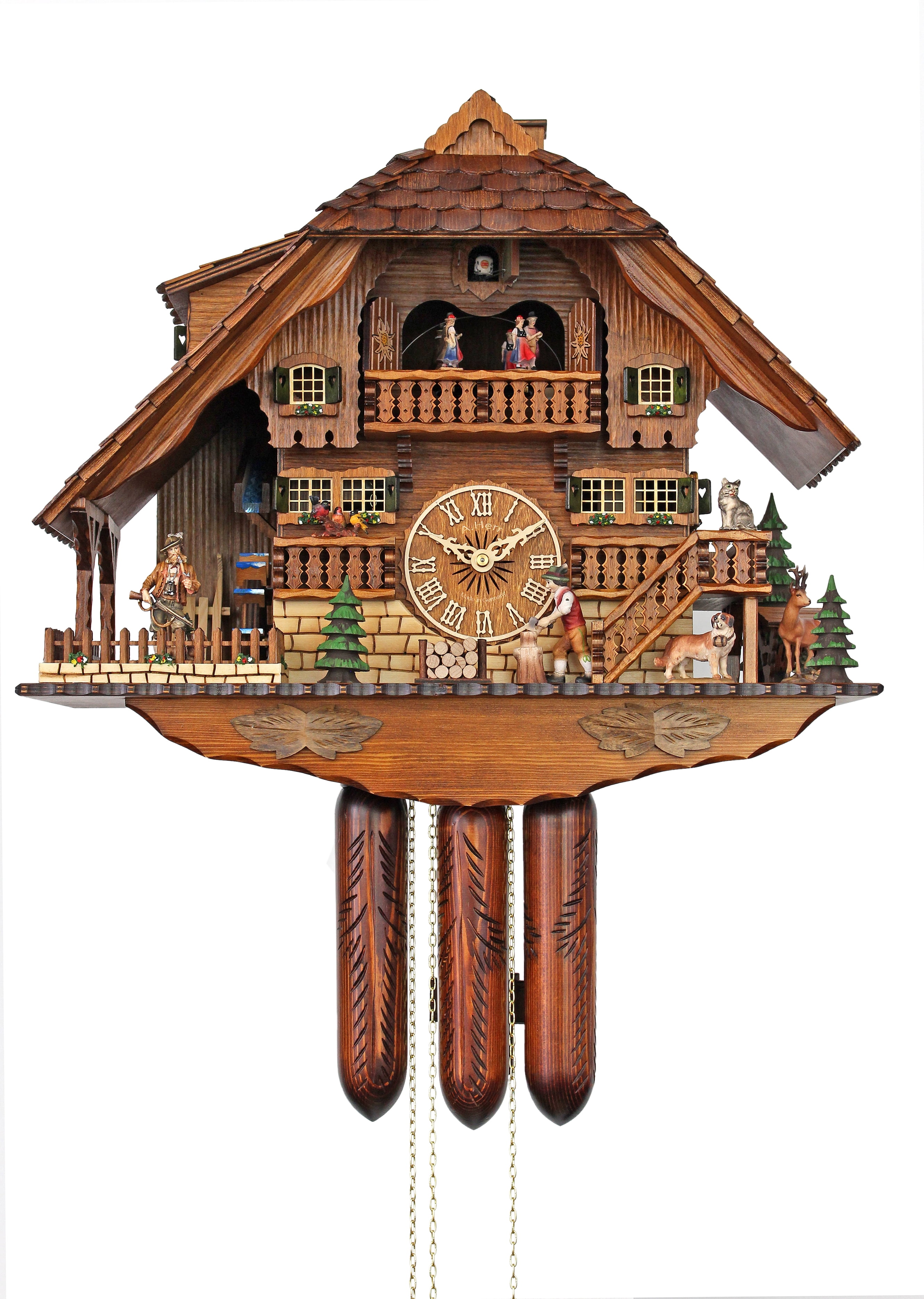 HerrZeit by Adolf Herr Cuckoo Clock - The Hunter and the Wood Chopper ...