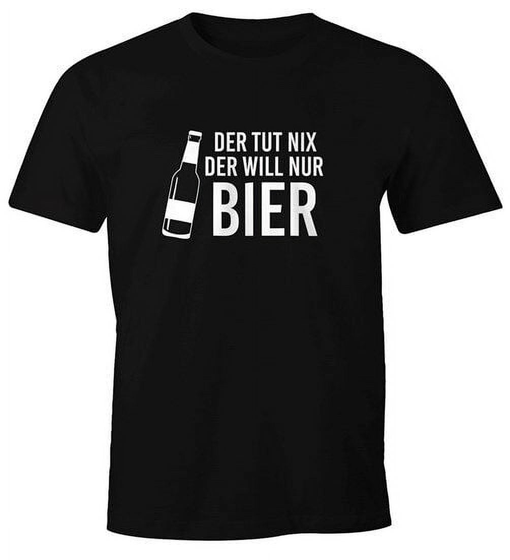 Herren T-Shirt Der tut nix, der will nur Bier Fun-Shirt Spruch ...