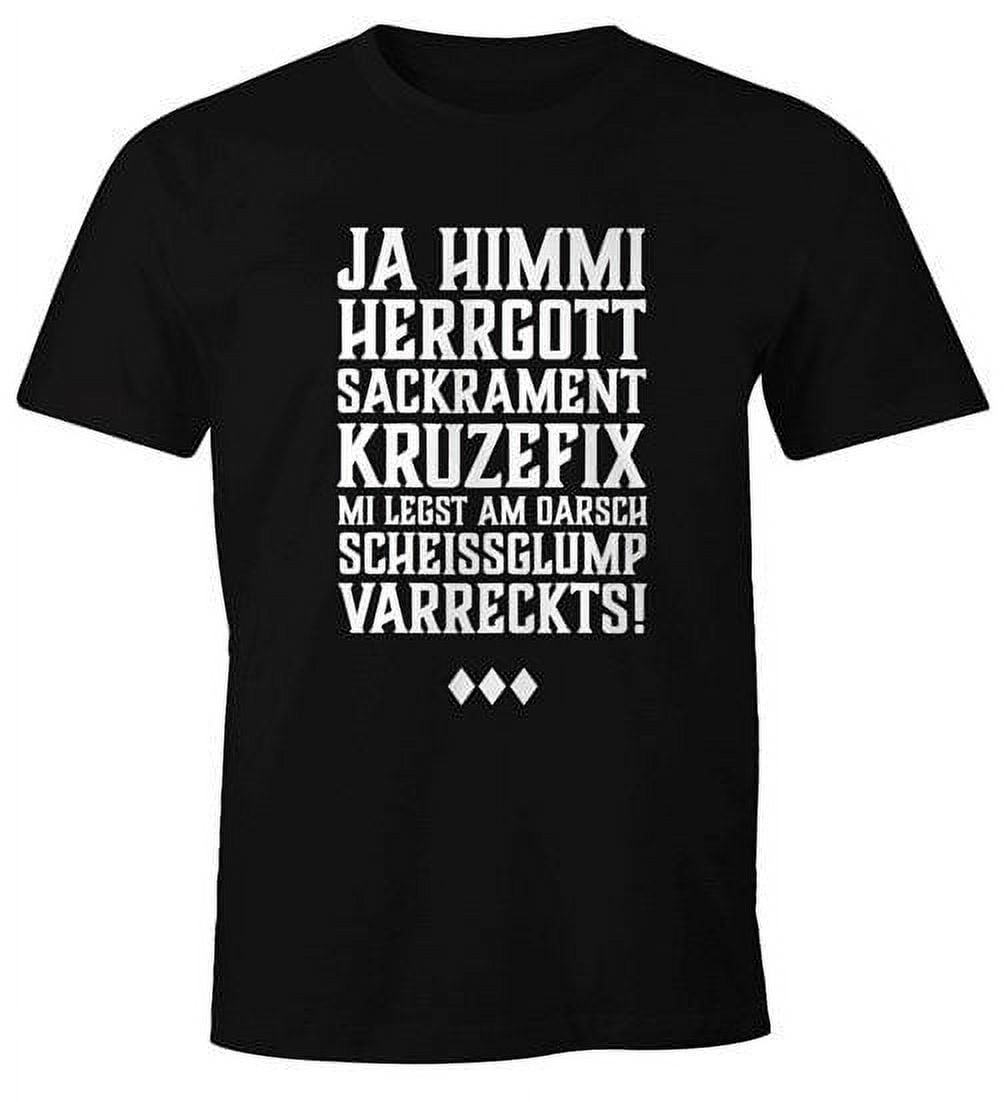 Herren T-Shirt Himmi Herrgott Sakrament Fun-Shirt Moonworks® - Walmart.com