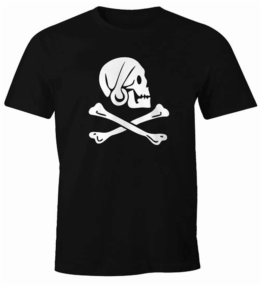 Herren T-Shirt Pirat Skull Jolly Roger Henry Every Fasching Fun-Shirt ...