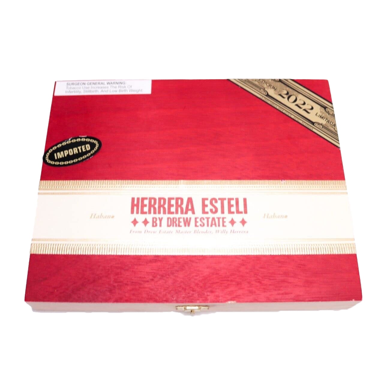 Herrera Esteli Lancero Habano Empty Wood Cigar Box 10" x 8" x 1.25 ...
