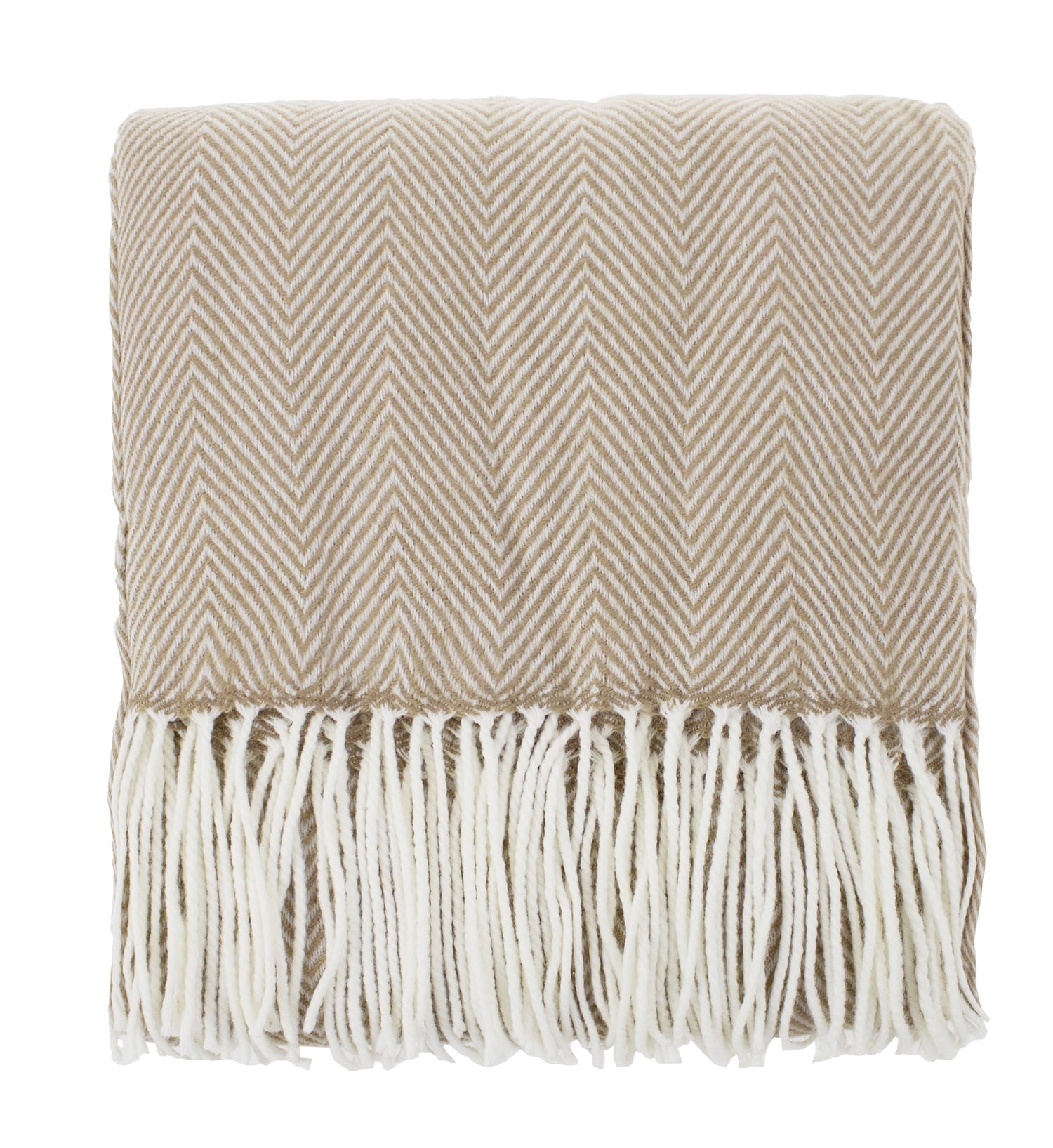 Herringbone Design Throw Blanket (Camel) - Walmart.com