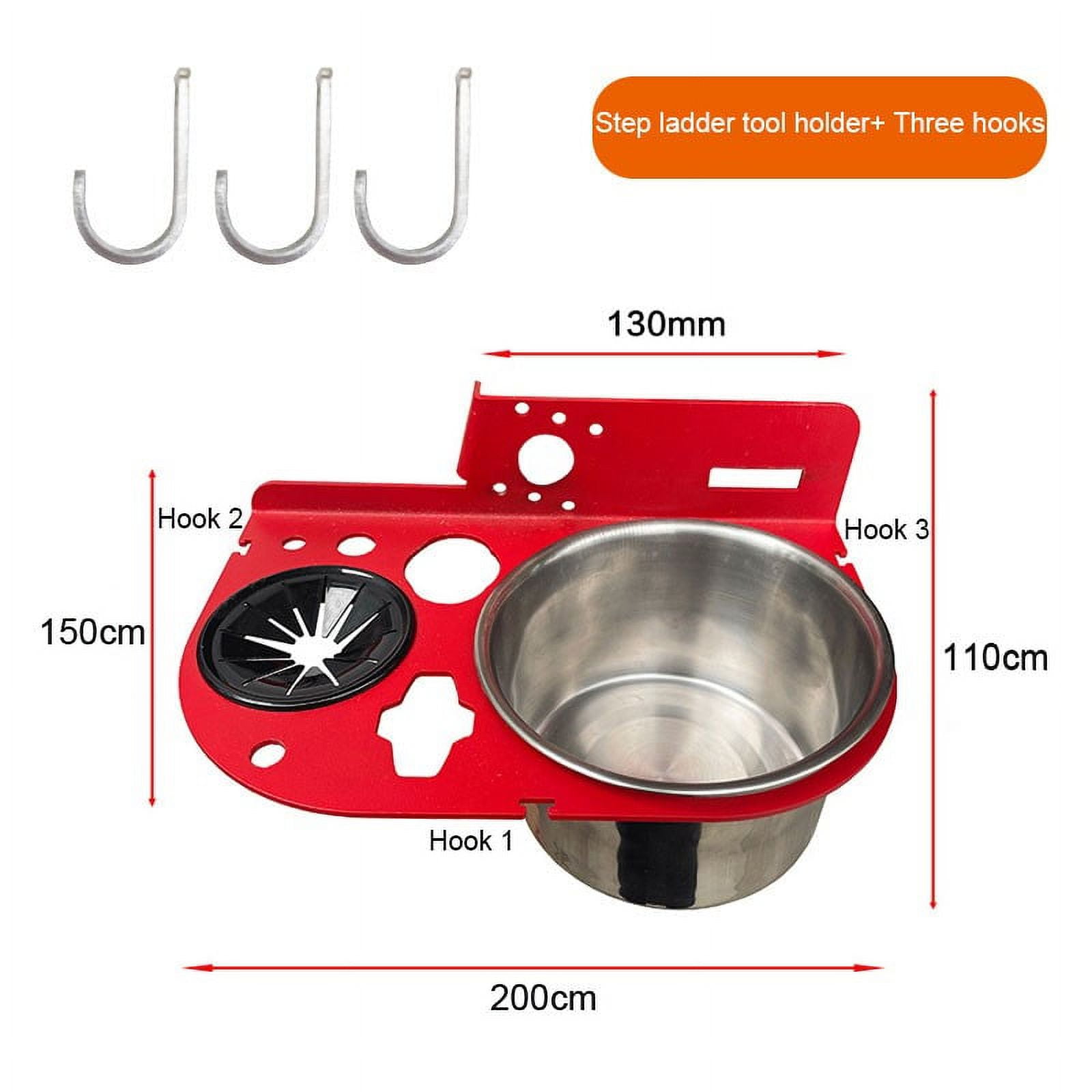 Herringbone Ladder Tool Rack Multi-Function Storage Organizer Holds 450 ...