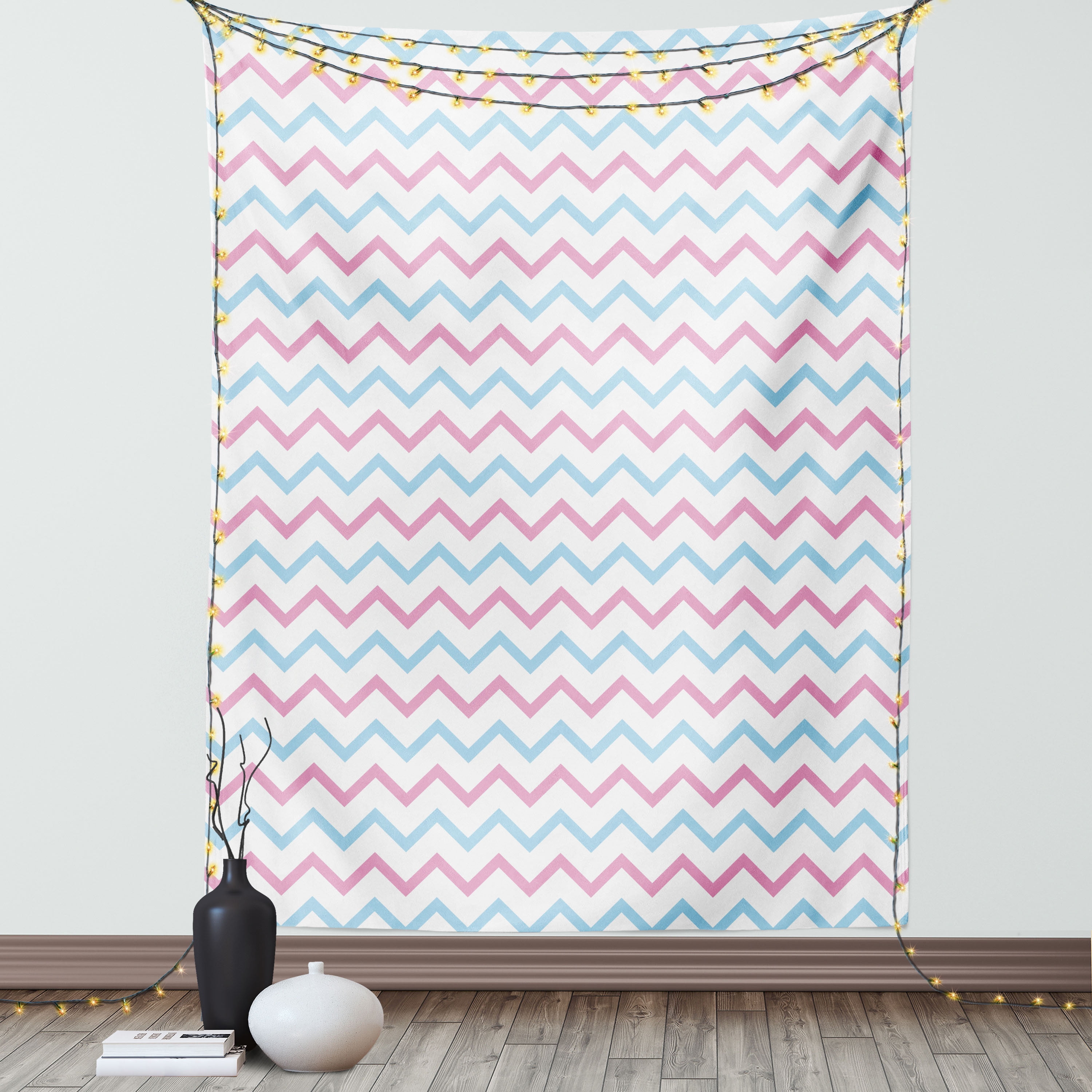 Herringbone Tapestry Colorful Horizontal Zigzag Stripes In Continuous