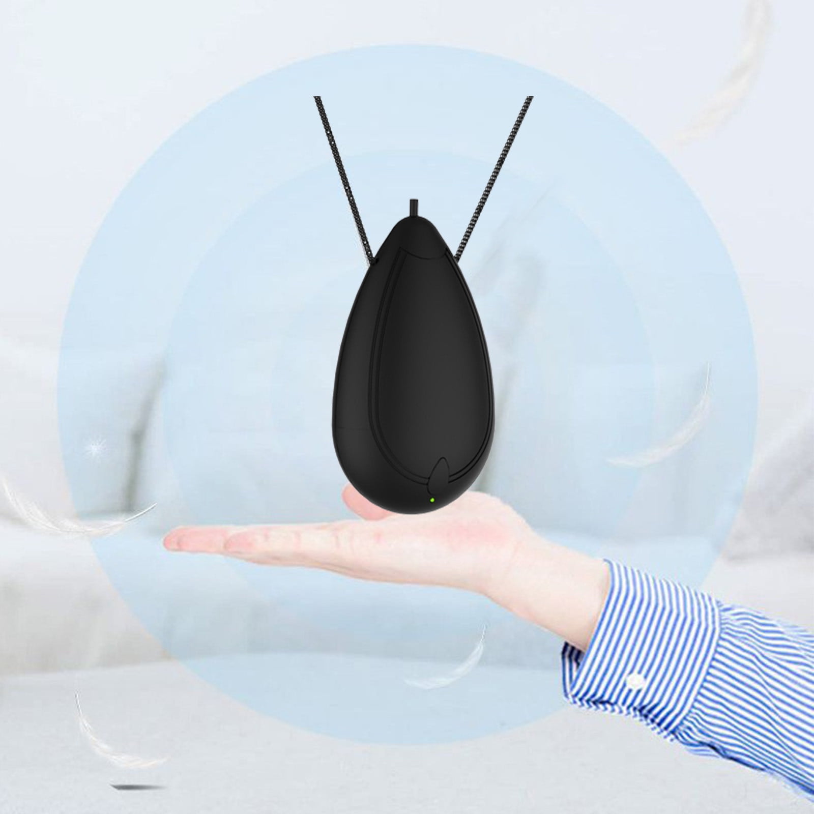 Herrklp Air Purifier, New Necklace Neck Hanging Portable Gas Purifier ...